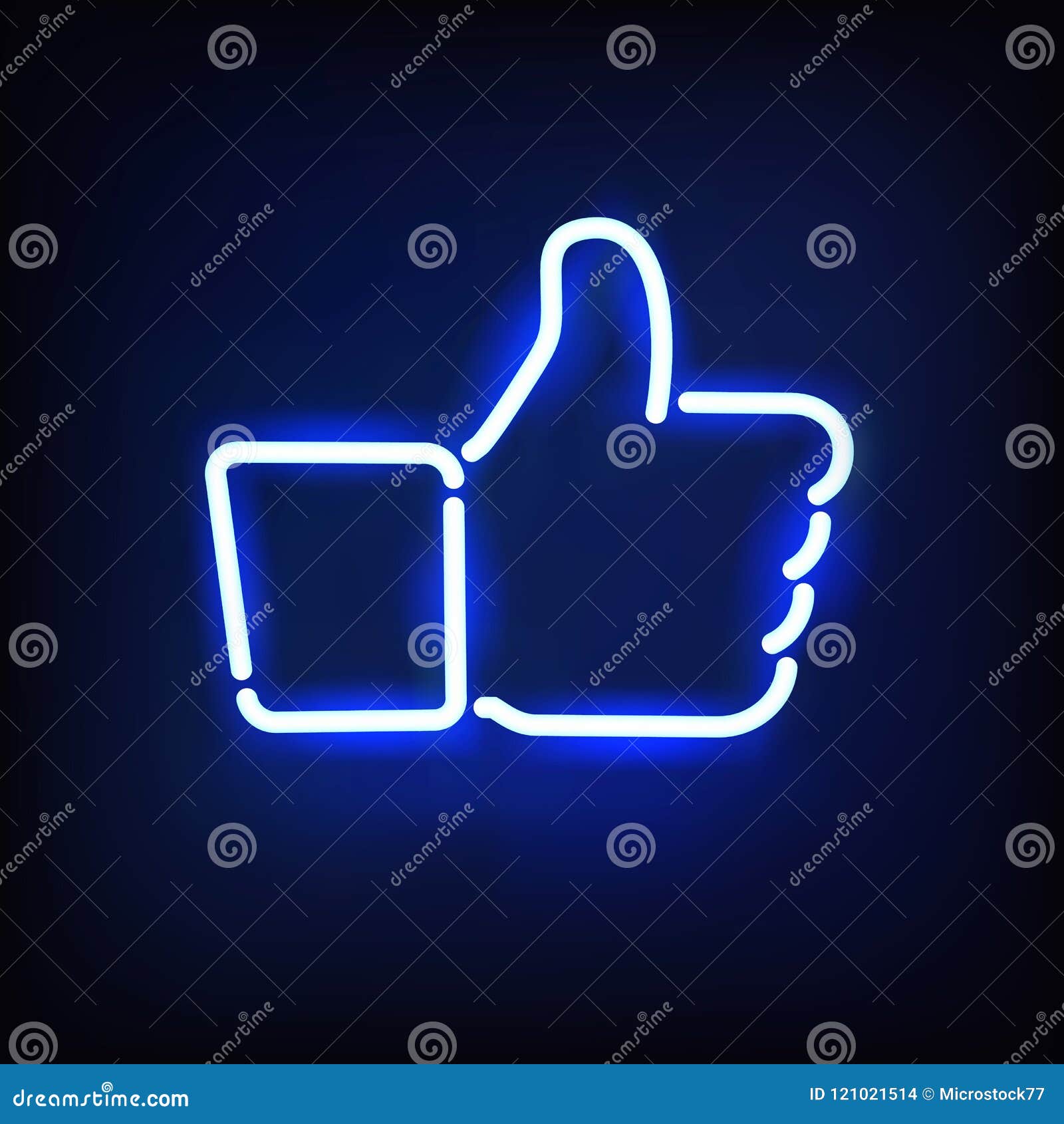 Like neon effect vector stock vector. Illustration of good - 121021514