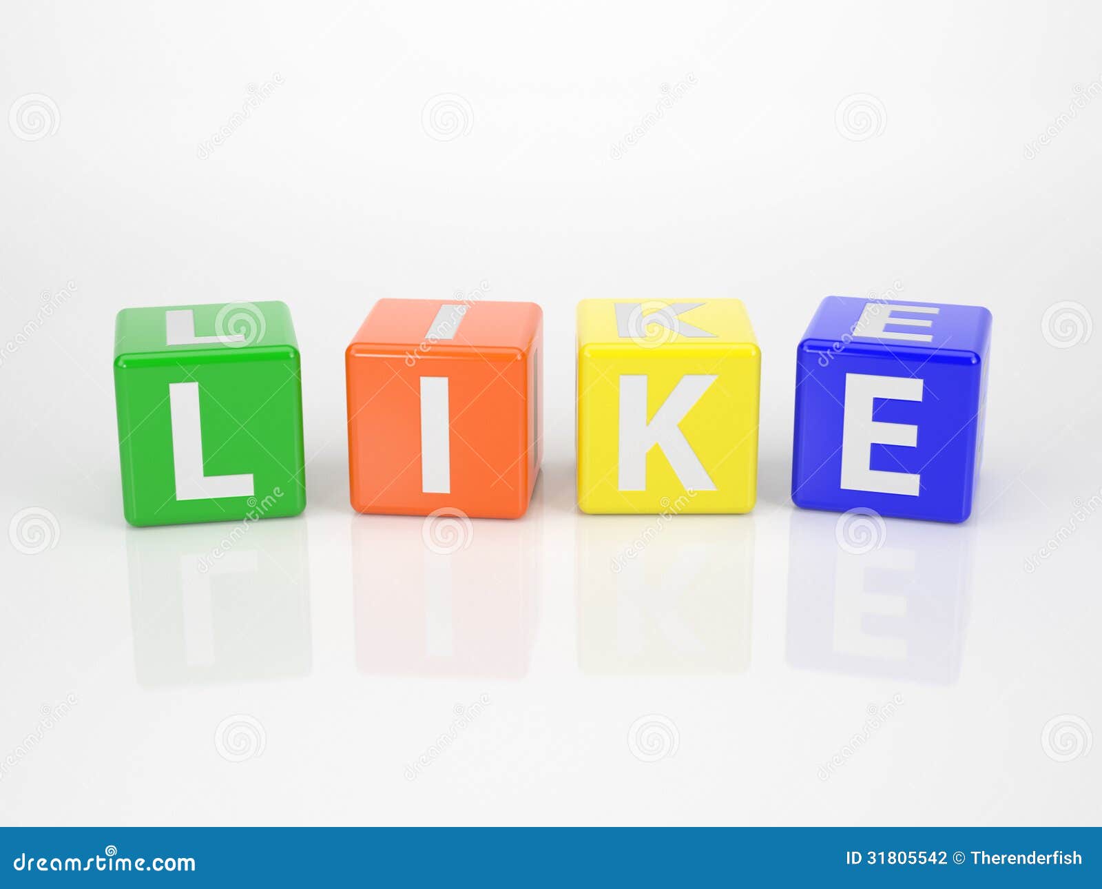 Like Out of Multicolored Letter Dices Stock Illustration - Illustration ...