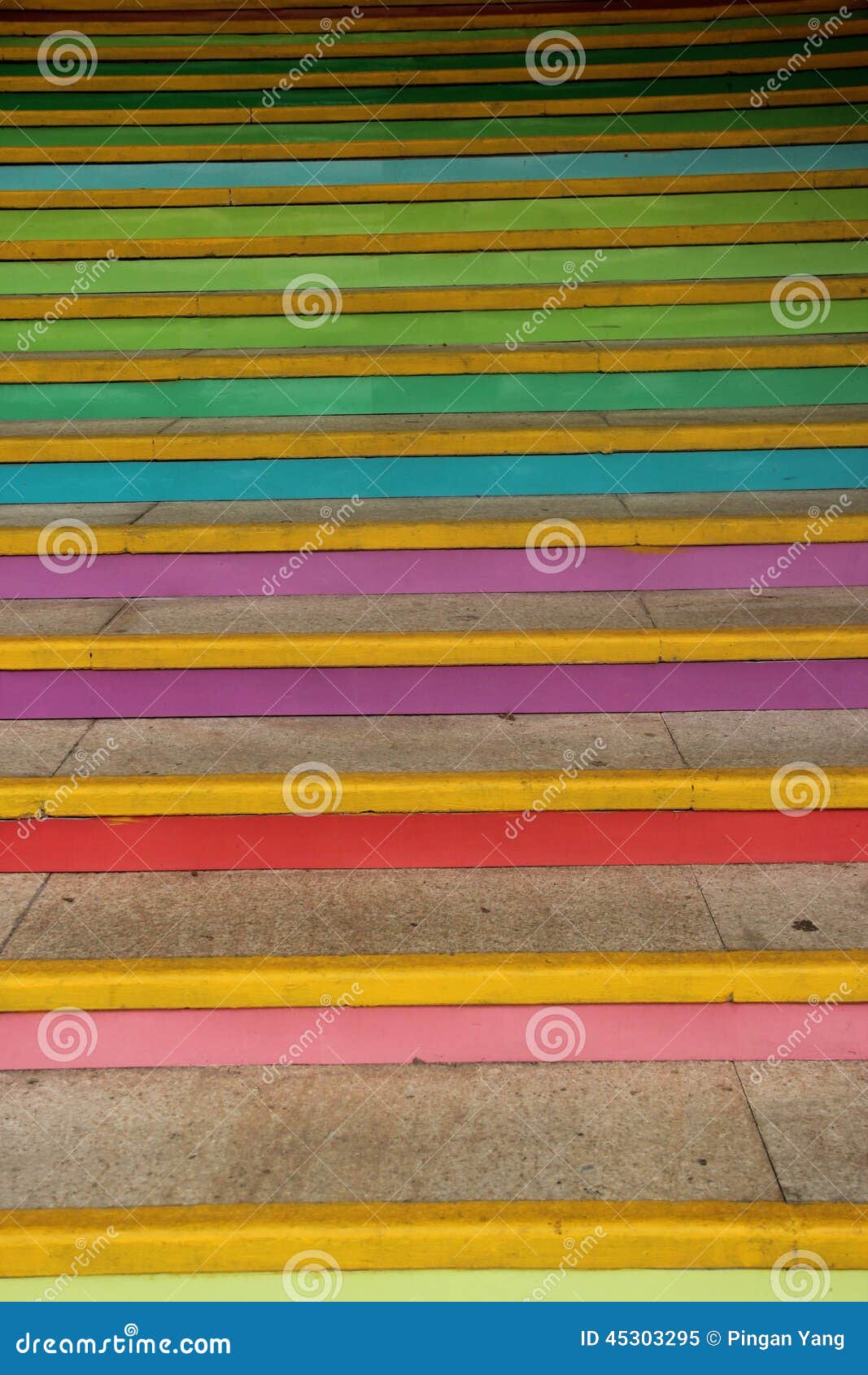 Like a Rainbow of the Steps Stock Image - Image of apply, color: 45303295