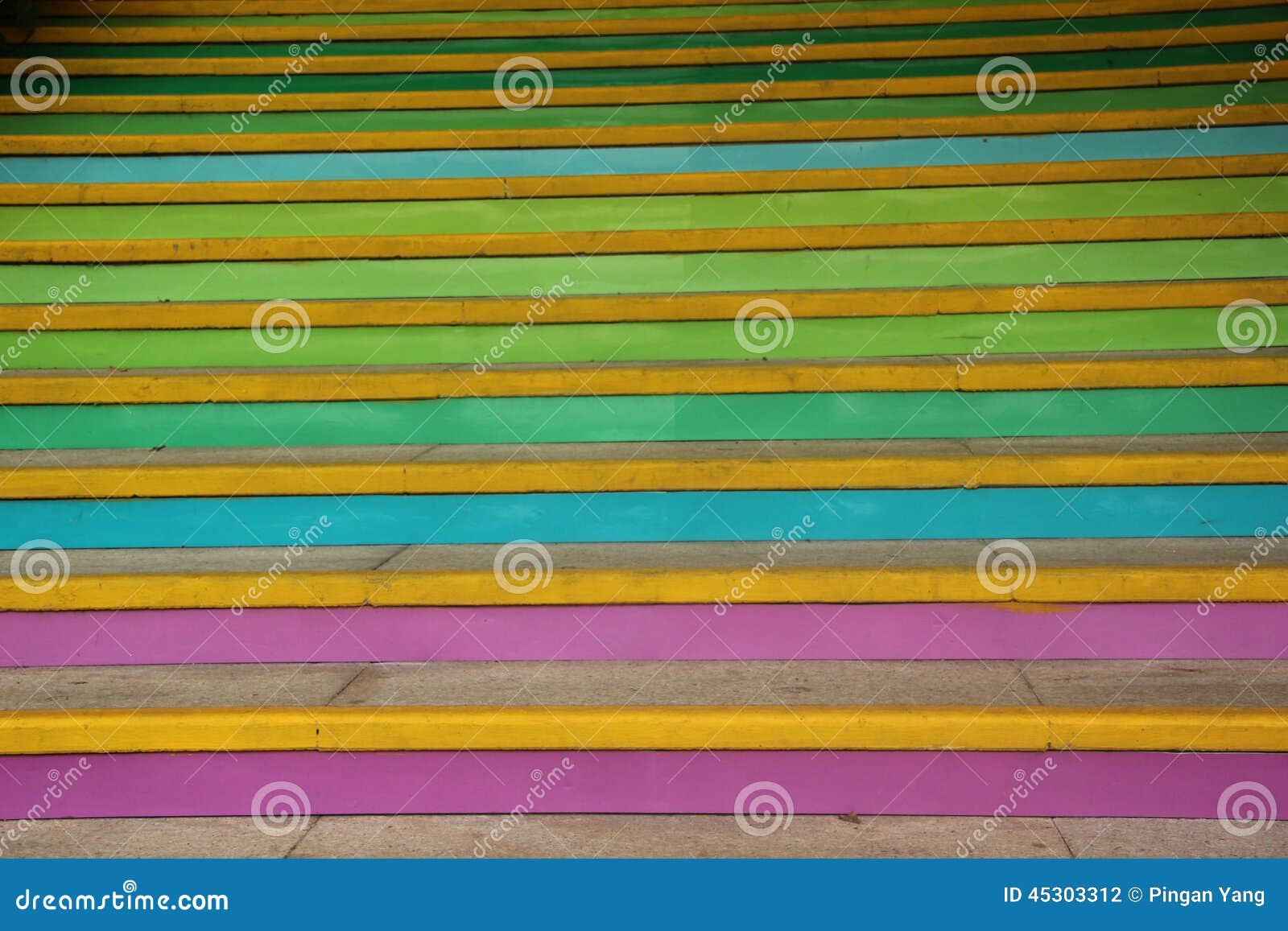 Like a Rainbow of the Steps Stock Photo - Image of steps, building ...