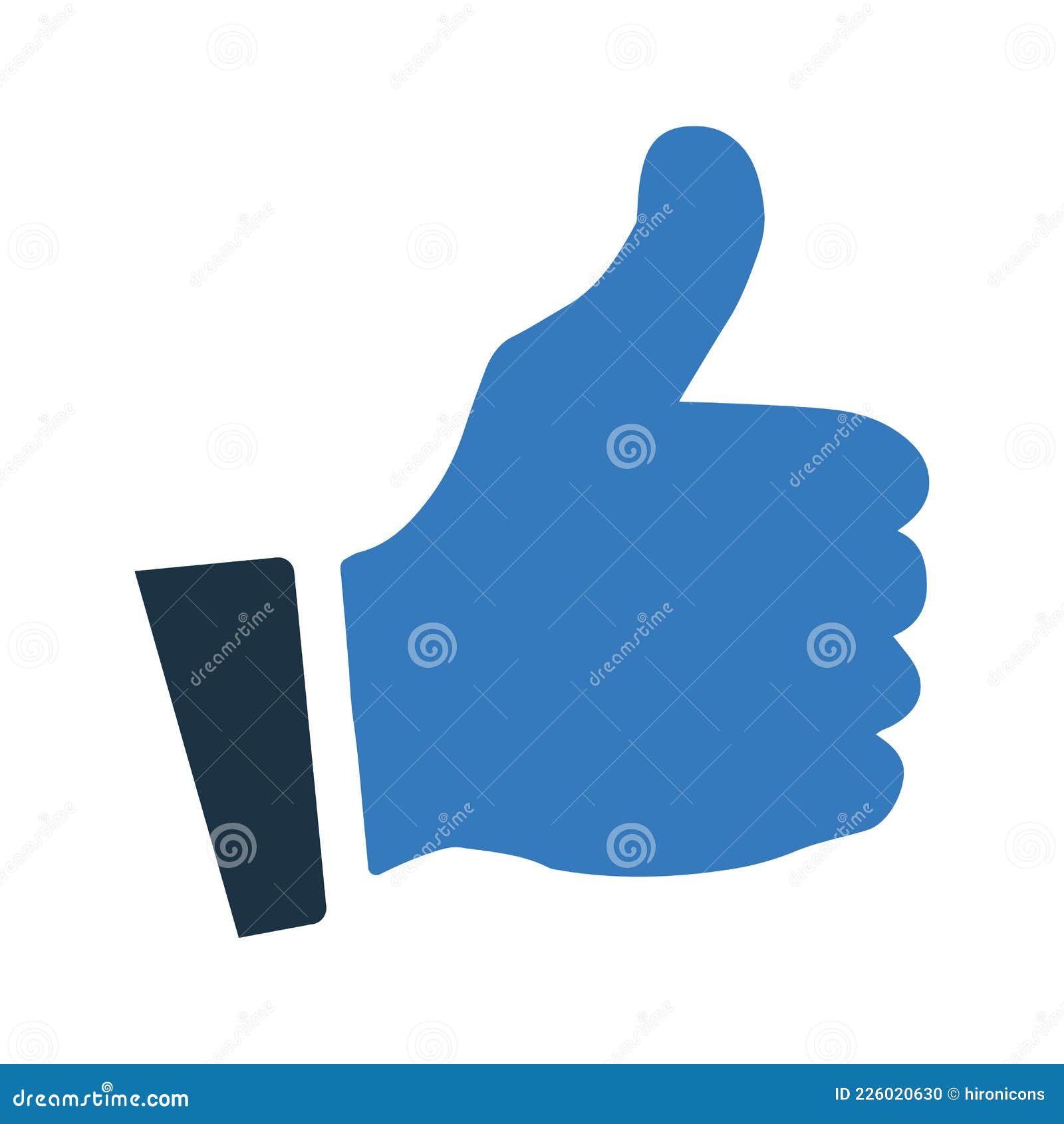 Like, Rate, Thumbs Up Icon. Simple Editable Vector Design Isolated on a ...