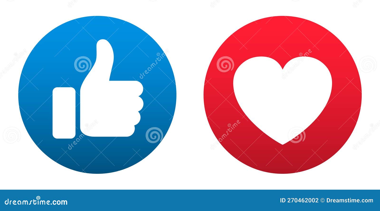Like Reactions Icon for Social Network, Button Set of Love Emoticon ...