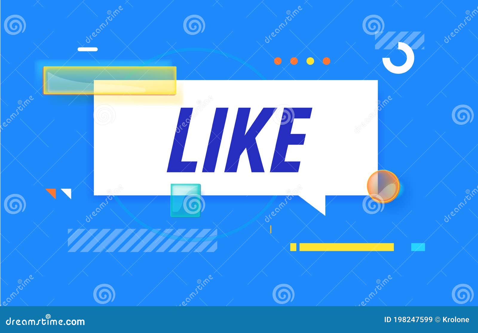 Like - Ribbon Banner, Vector Template for Web, Print, Presentation ...