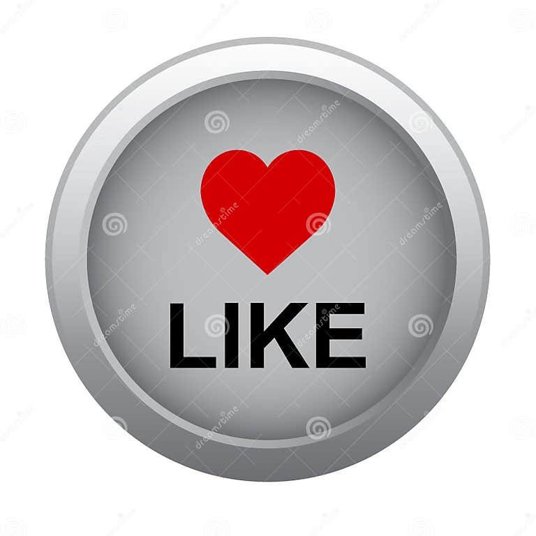 Like this button stock illustration. Illustration of channel - 151776338