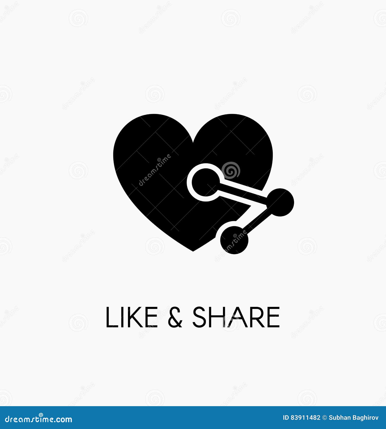 Like and Share Icon Vector Illustration Stock Vector - Illustration of ...