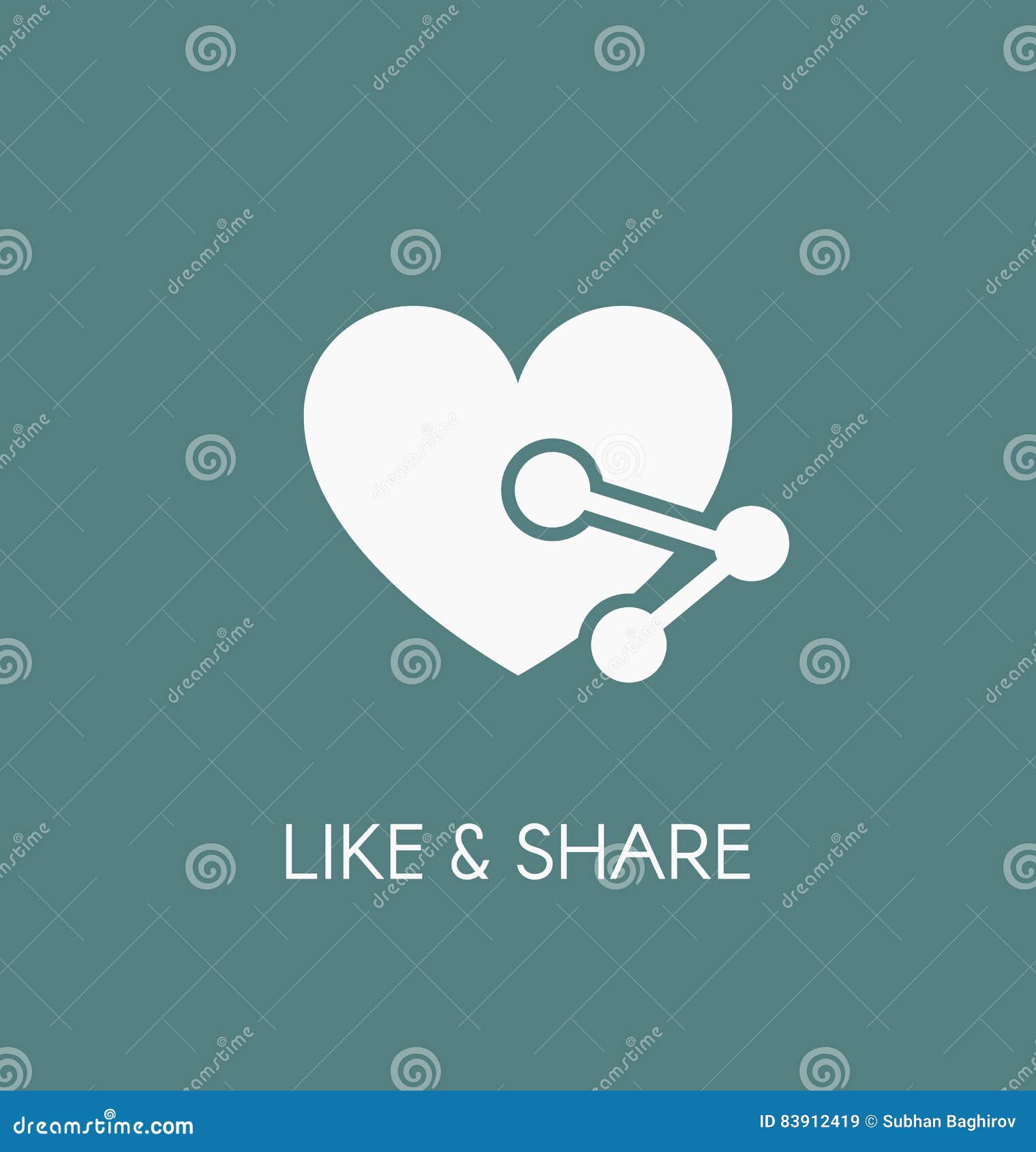 Like and Share Icon Vector Illustration Stock Vector - Illustration of ...