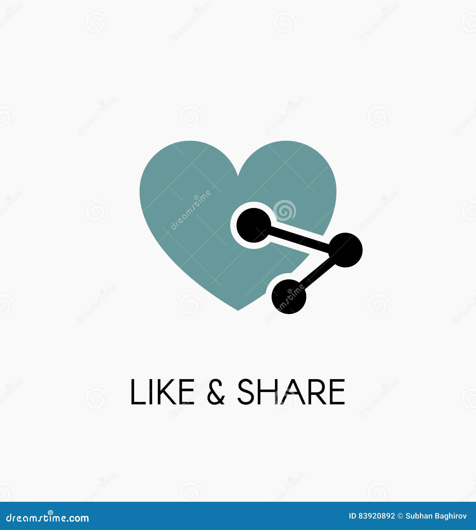 Like and Share Icon Vector Illustration Stock Vector - Illustration of ...