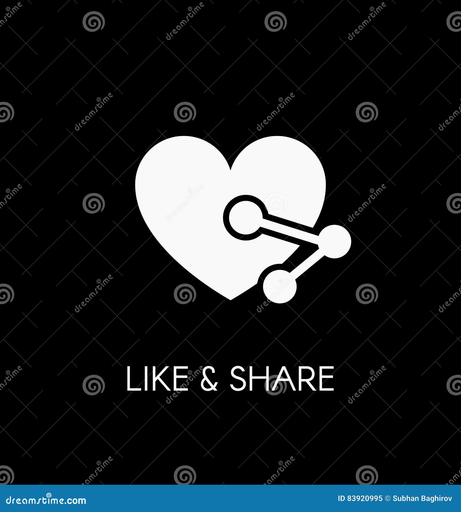 Like and Share Icon Vector Illustration Stock Vector - Illustration of ...