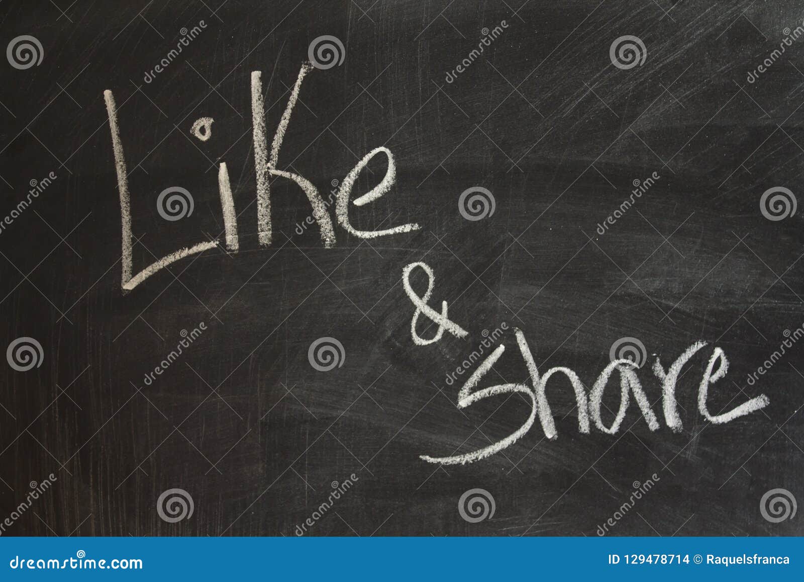 Like and Share Written on Blackboard Stock Photo - Image of experience ...