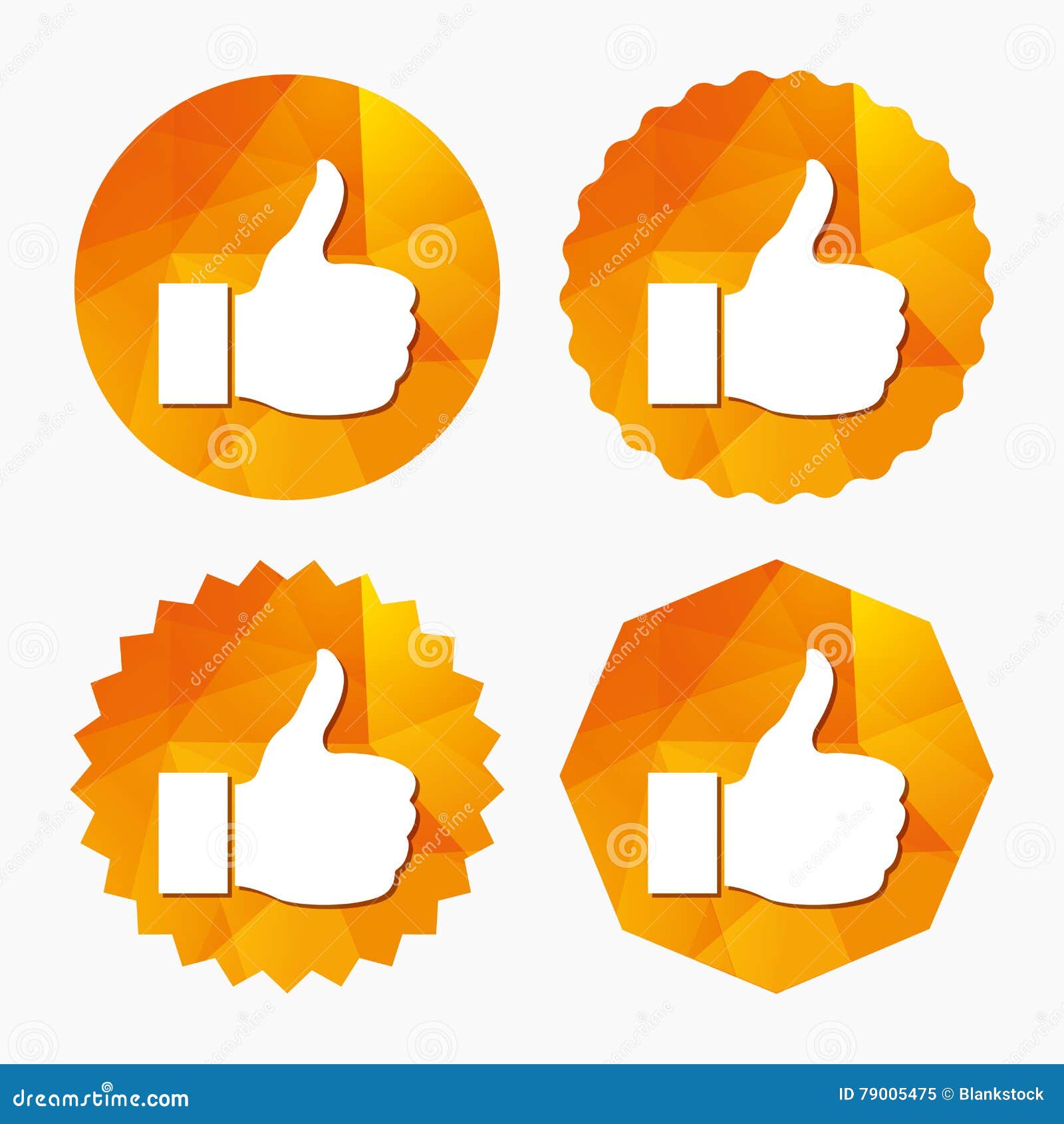 Like Sign Icon. Hand Finger Up Symbol. Stock Vector - Illustration of ...