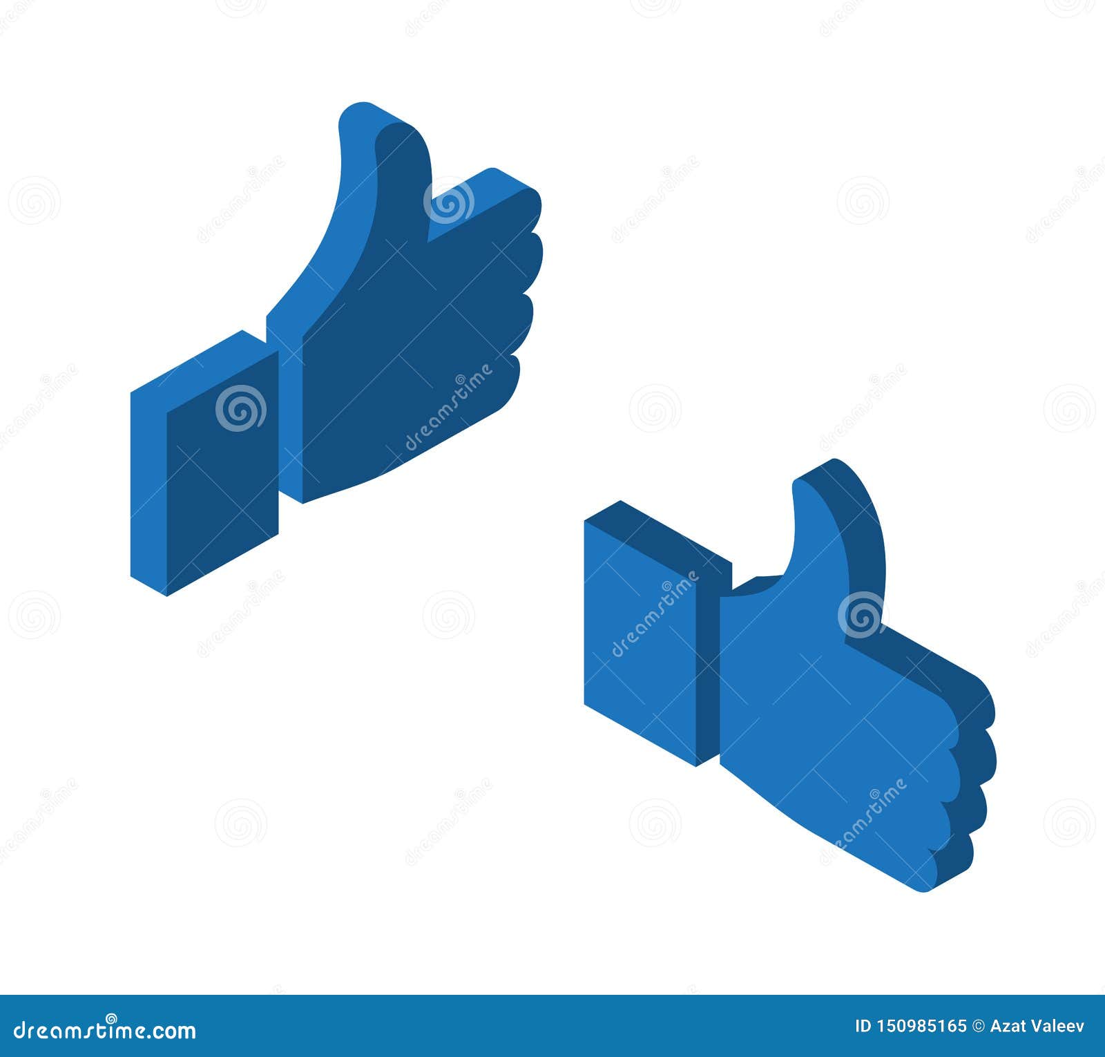 Like Sign Simple Icon. Isometry Editorial Image - Illustration of ...