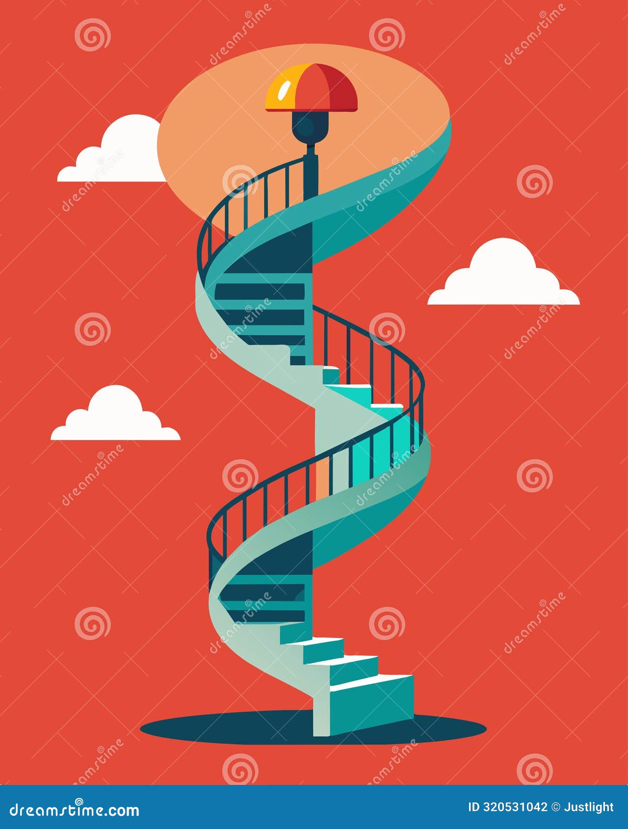 Like a Spiral Staircase the Messaging Climbed Higher and Higher Pulling ...