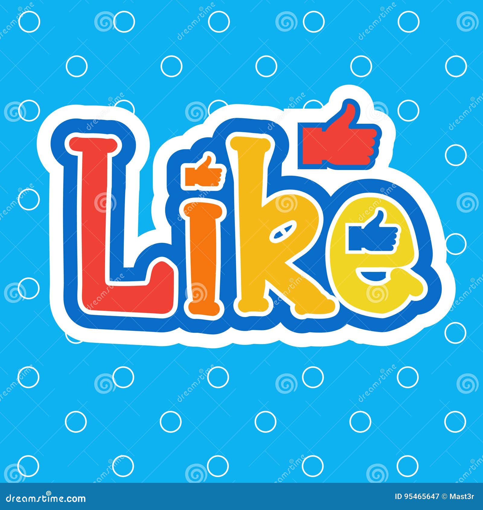 Like Sticker Social Media Network Message Badges Design Editorial ...