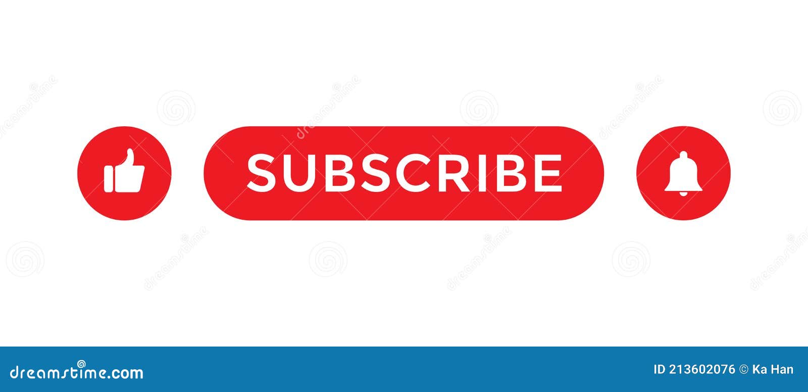 Like and Subscribe Botton. Channel Subscription Icons Stock Vector ...