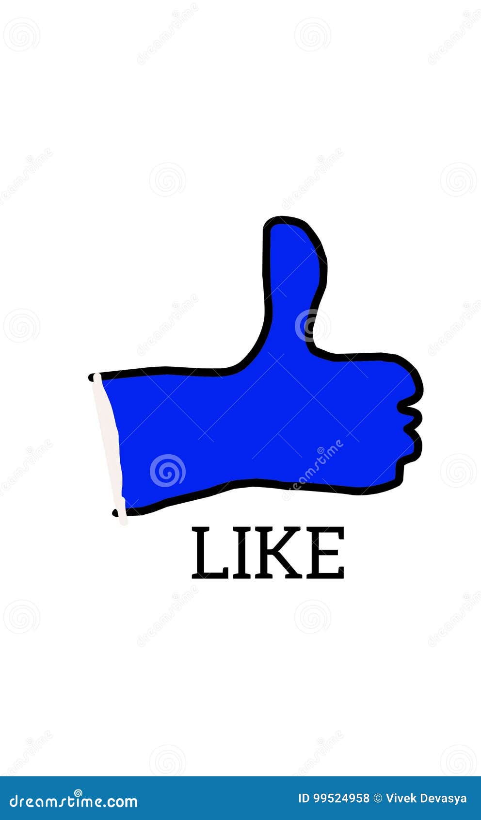 Like symbol stock photo. Image of clipart, socialmedia - 99524958