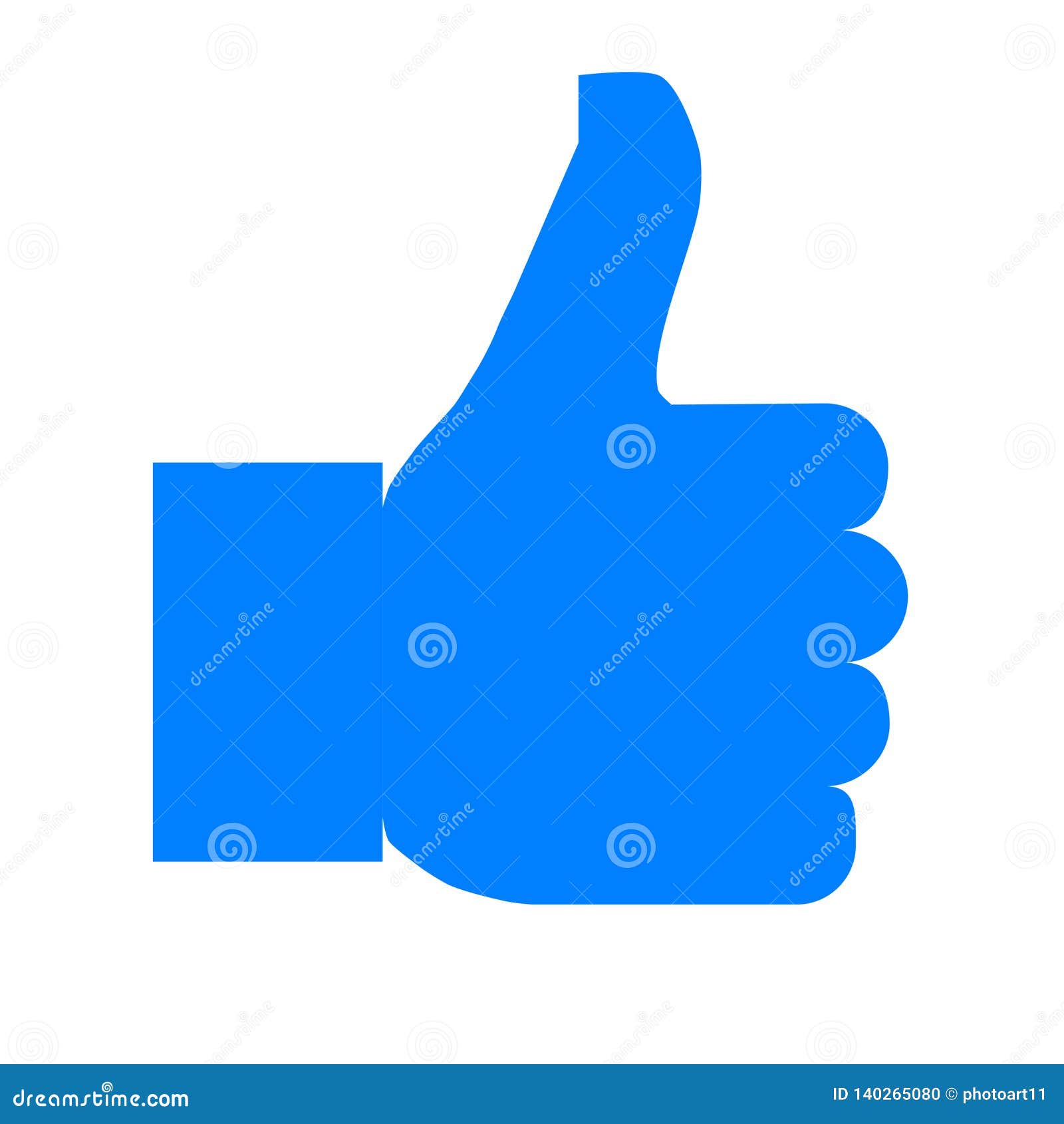 Like Symbol Icon - Blue Simple, Isolated - Vector Stock Vector ...