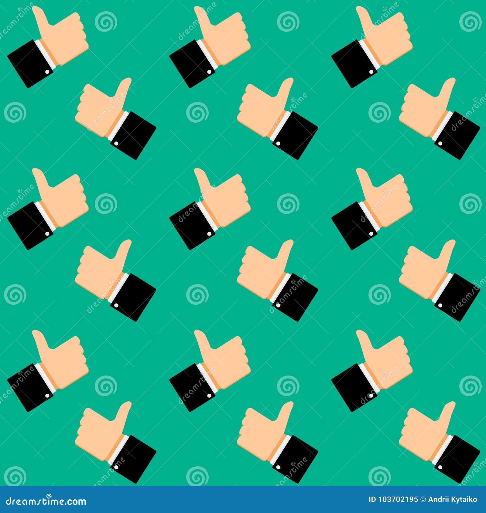 Like Symbol Seamless Pattern Stock Vector - Illustration of seamless ...