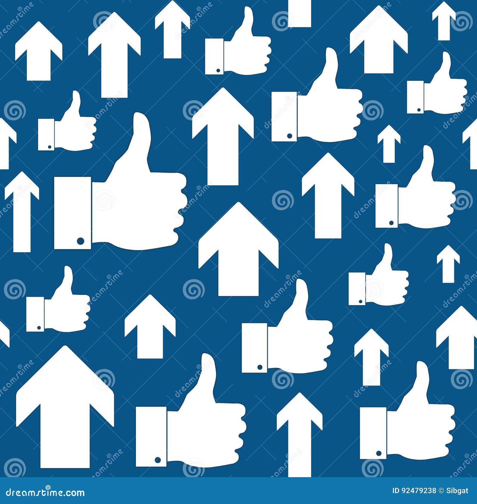 Like Symbol Seamless Pattern. Editorial Stock Photo - Illustration of ...