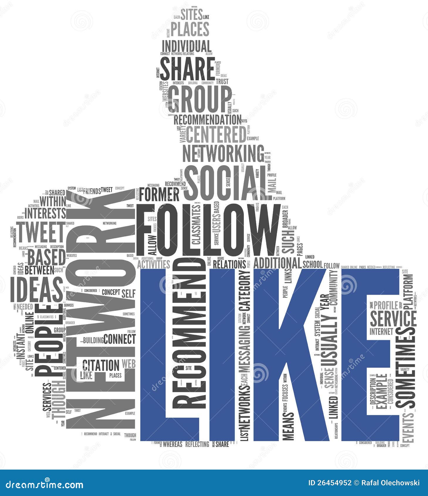 Like Symbol in Tag Cloud on White Stock Illustration - Illustration of ...