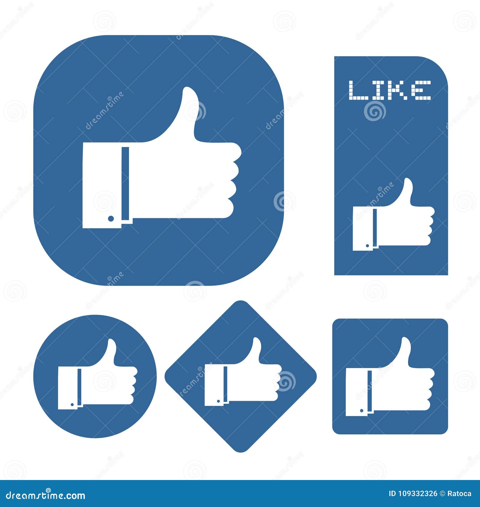 Like symbols stock vector. Illustration of creative - 109332326