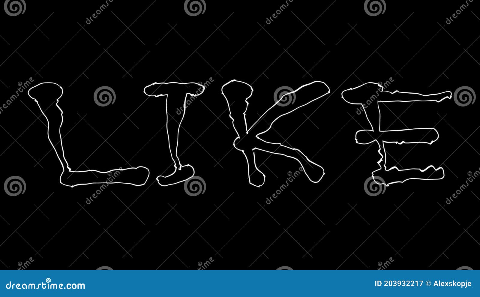 Like Text Hand Drawn Animation Stock Video - Video of inscription ...