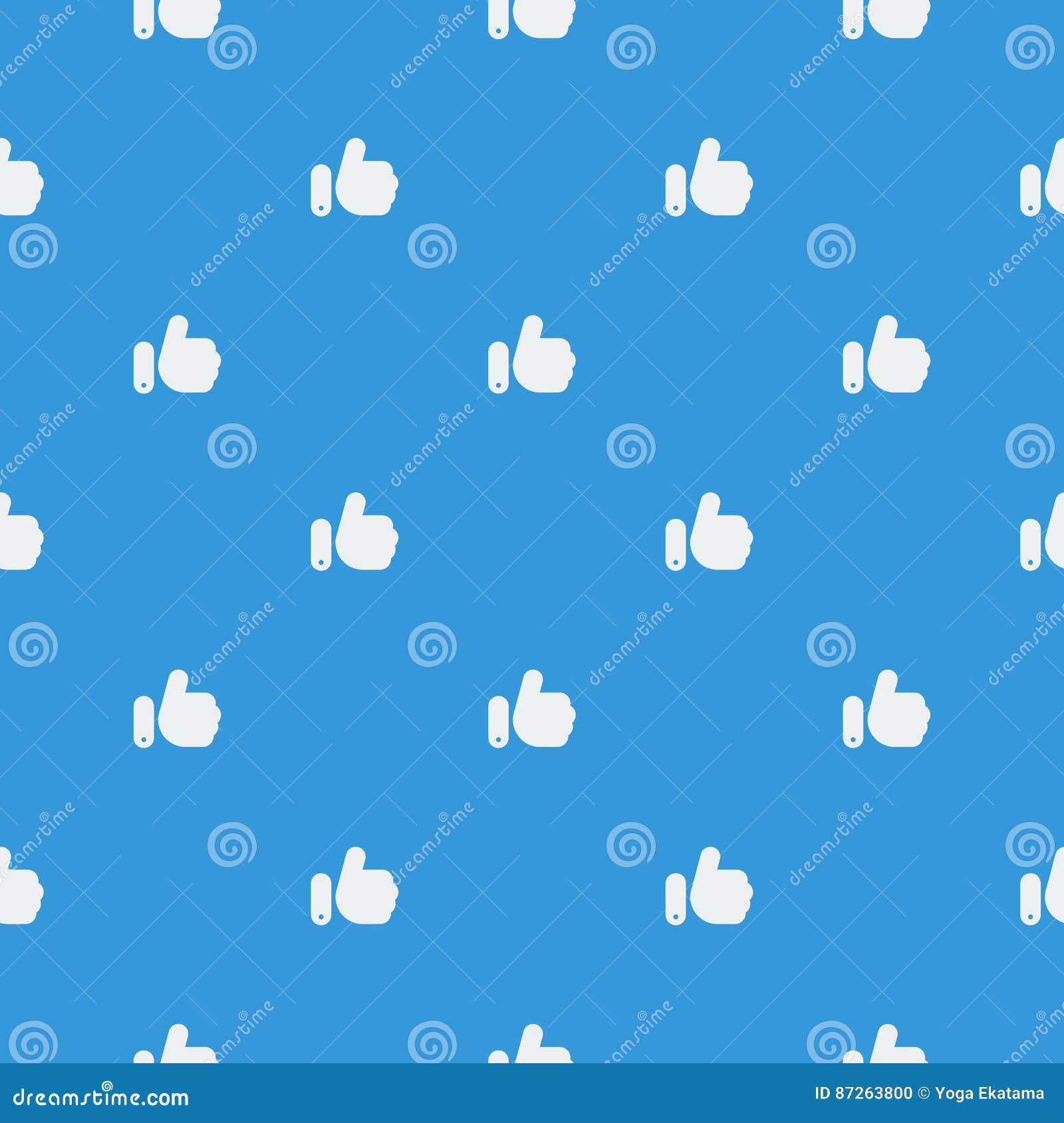Like Thumb Pattern Royalty-Free Stock Image | CartoonDealer.com #87263800