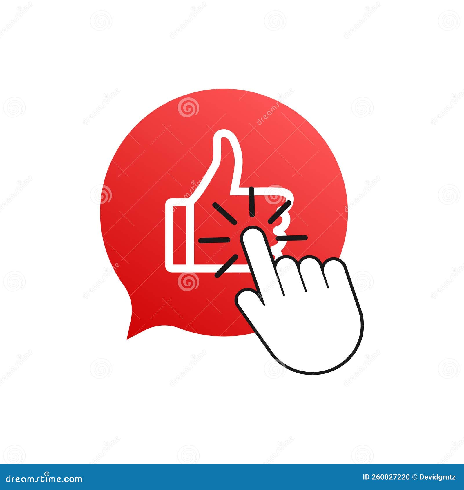 Like. Thumb Up Symbol, Finger Up Stock Illustration - Illustration of ...