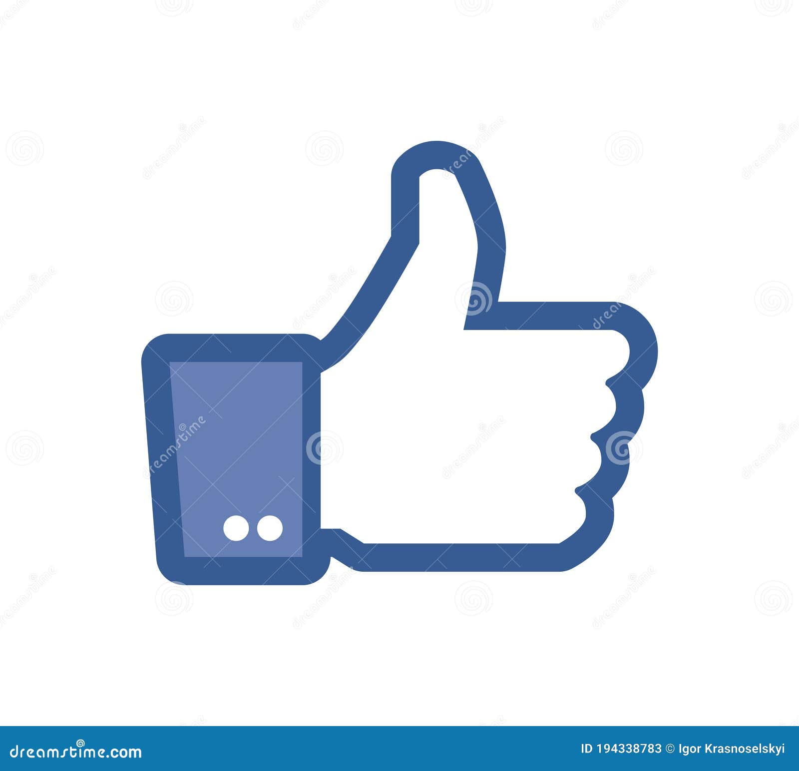 Like. Thumb Up Vector Icon. Like, Isolated. Like Icon Editorial Stock ...