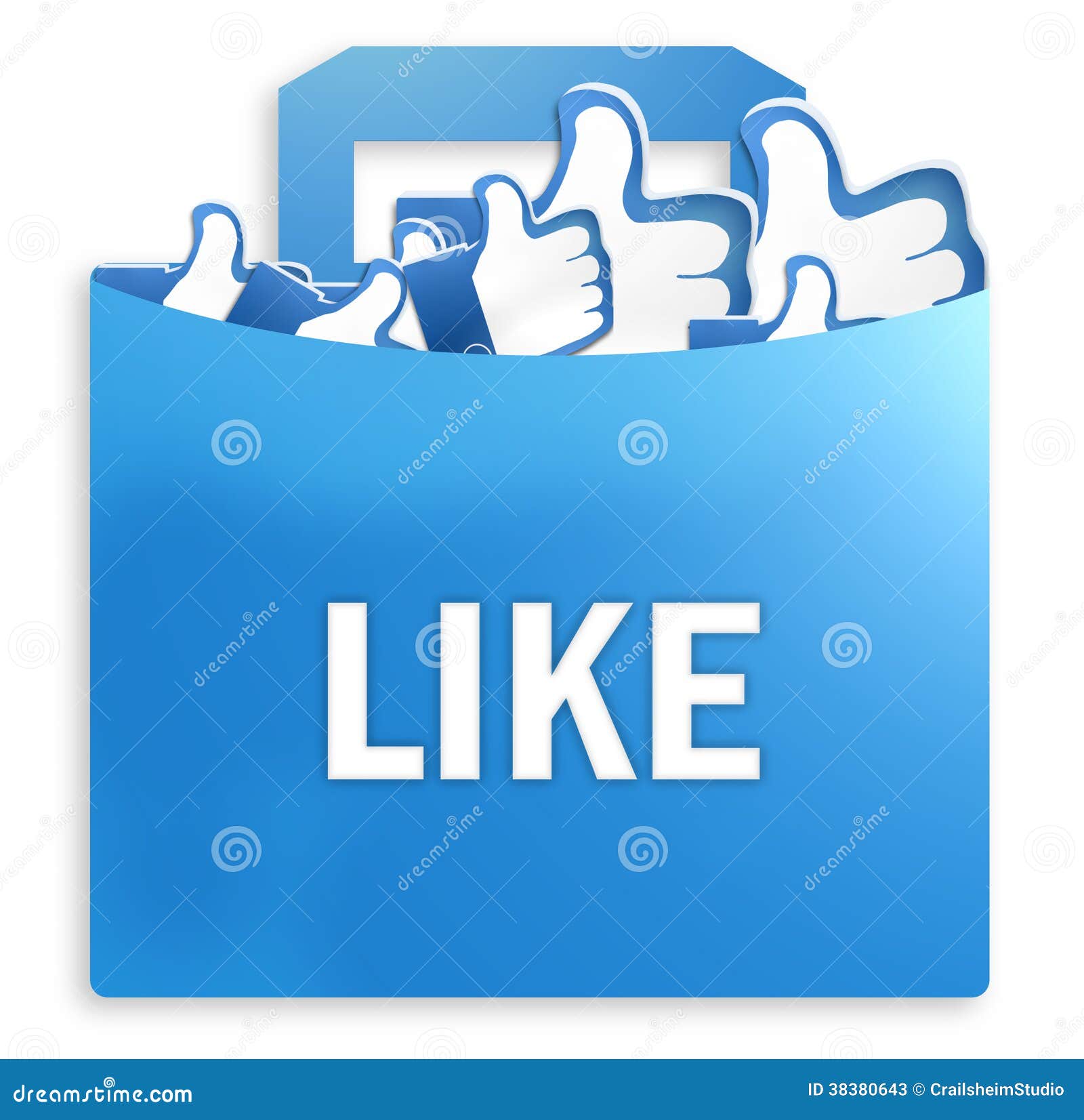 Like Or Thumbs Up Symbol Background Vector Illustration | CartoonDealer ...