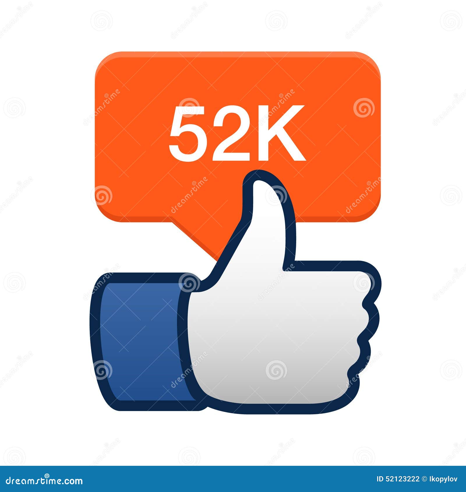 Like, Thumbs Up Icons In Heart Shape. Social Media Elements Isolated On ...