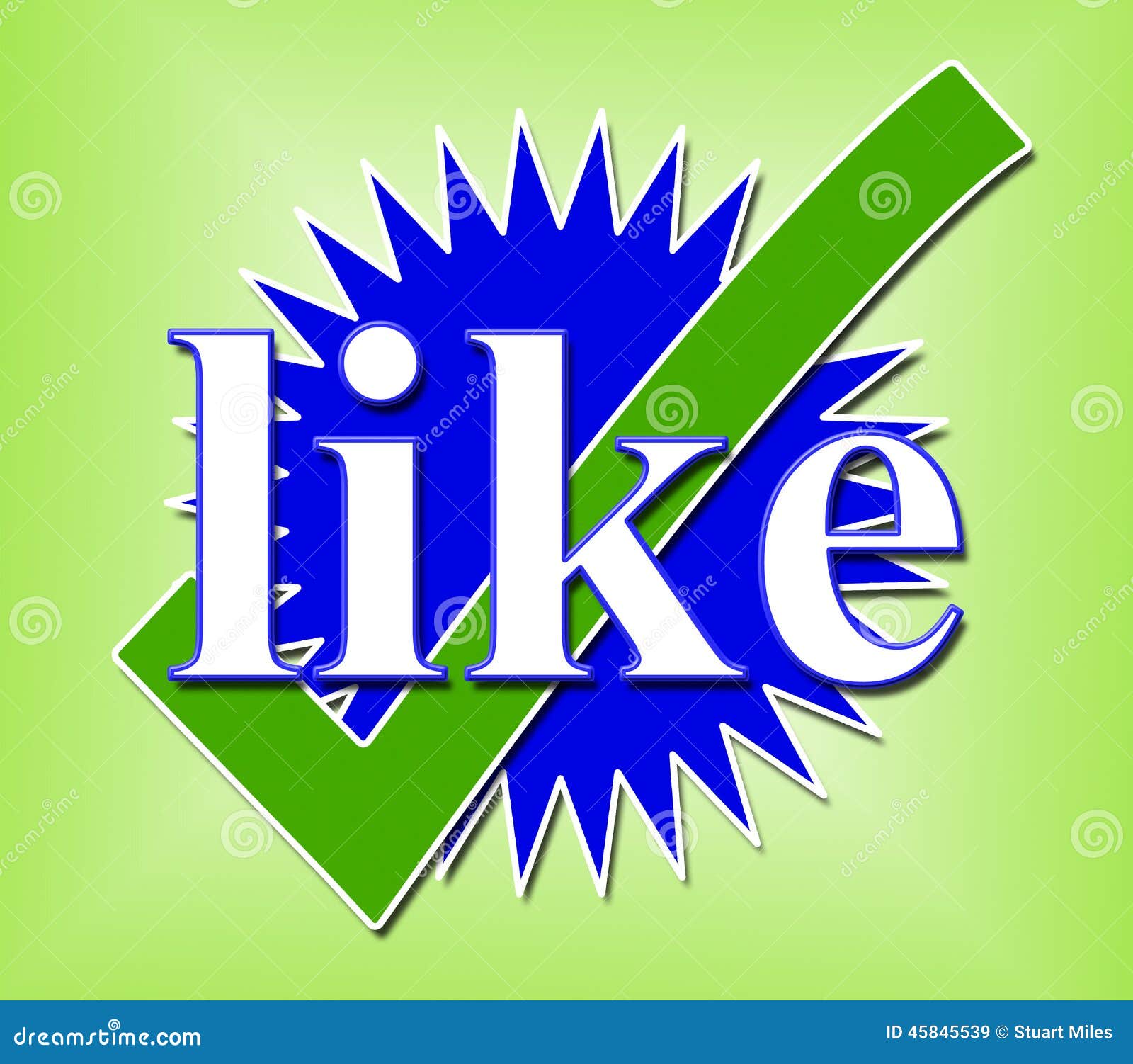 Like Tick Means Social Media and Check Stock Illustration ...