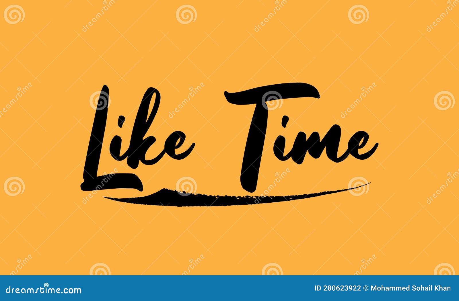 Like Time Typography Lettering Text Vector Design Quote Stock Vector ...