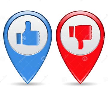 Like and Unlike Buttons stock vector. Illustration of color - 24502875