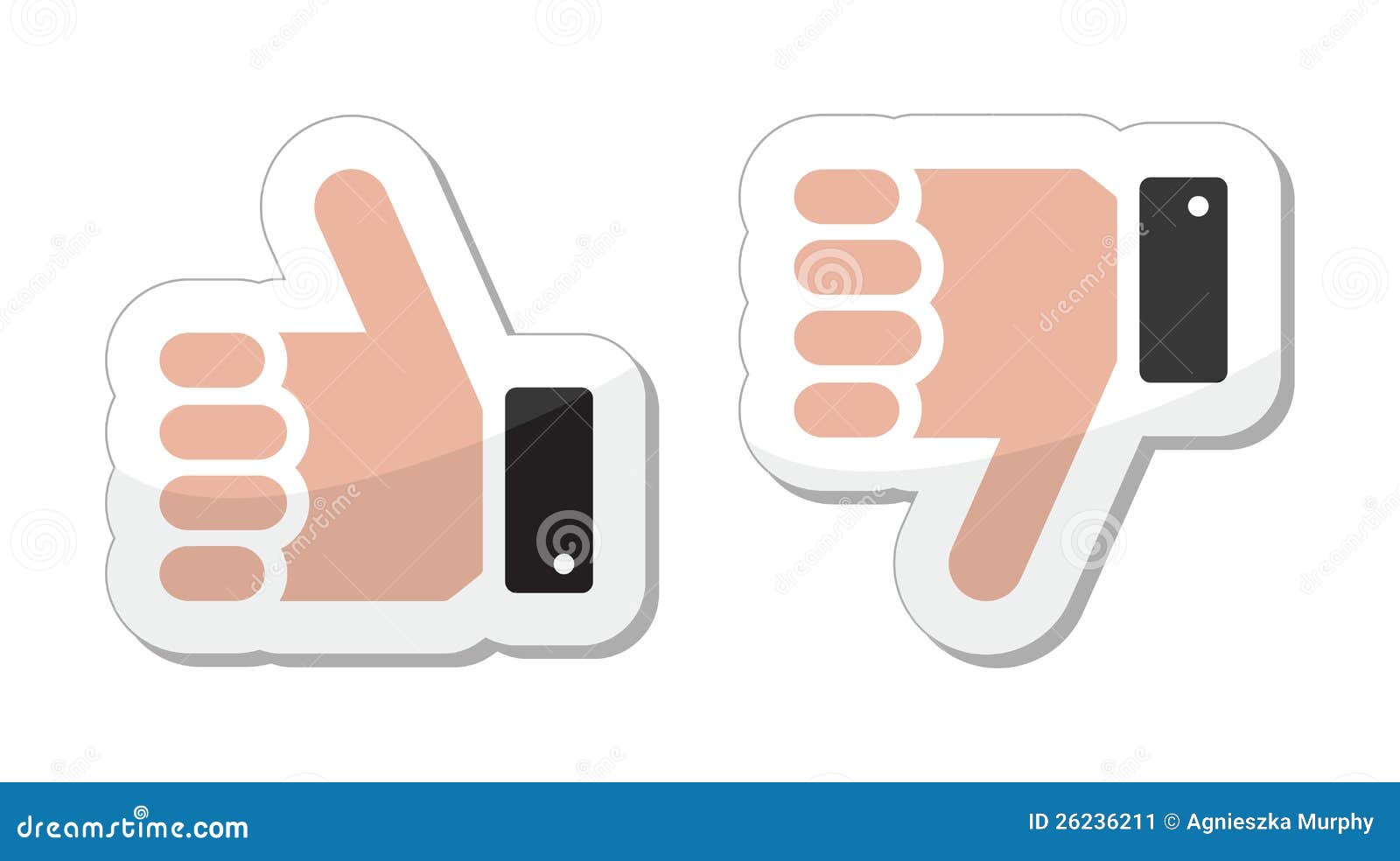 Like it Unlike Buttons / Labels Stock Illustration - Illustration of ...