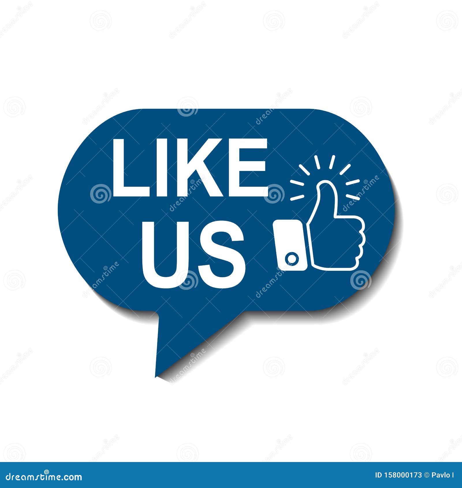 Like Us Button Icon - Vector Stock Illustration - Illustration of icon ...