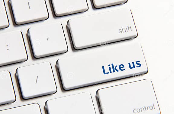 Like us button stock photo. Image of media, site, symbol - 36590350