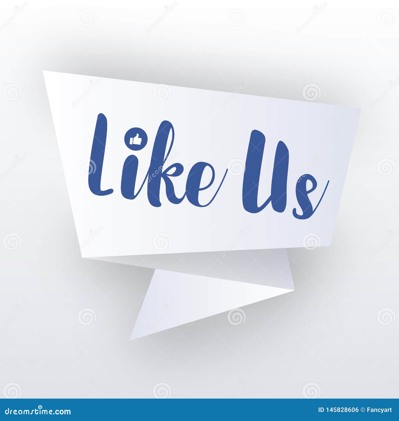 Like us on Social media stock vector. Illustration of pictogram - 145828606