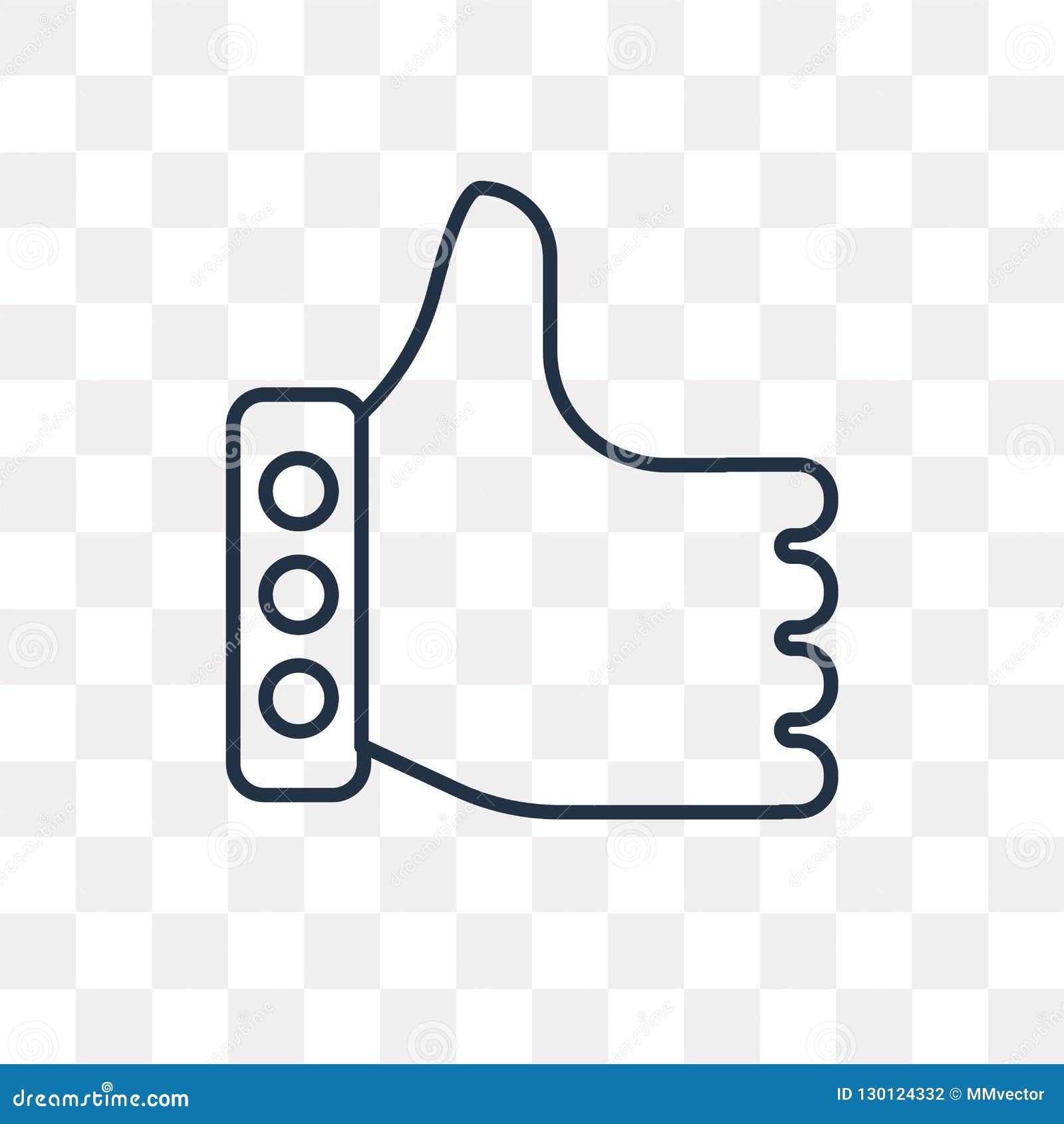 Like Vector Icon Isolated on Transparent Background, Linear Like Stock ...