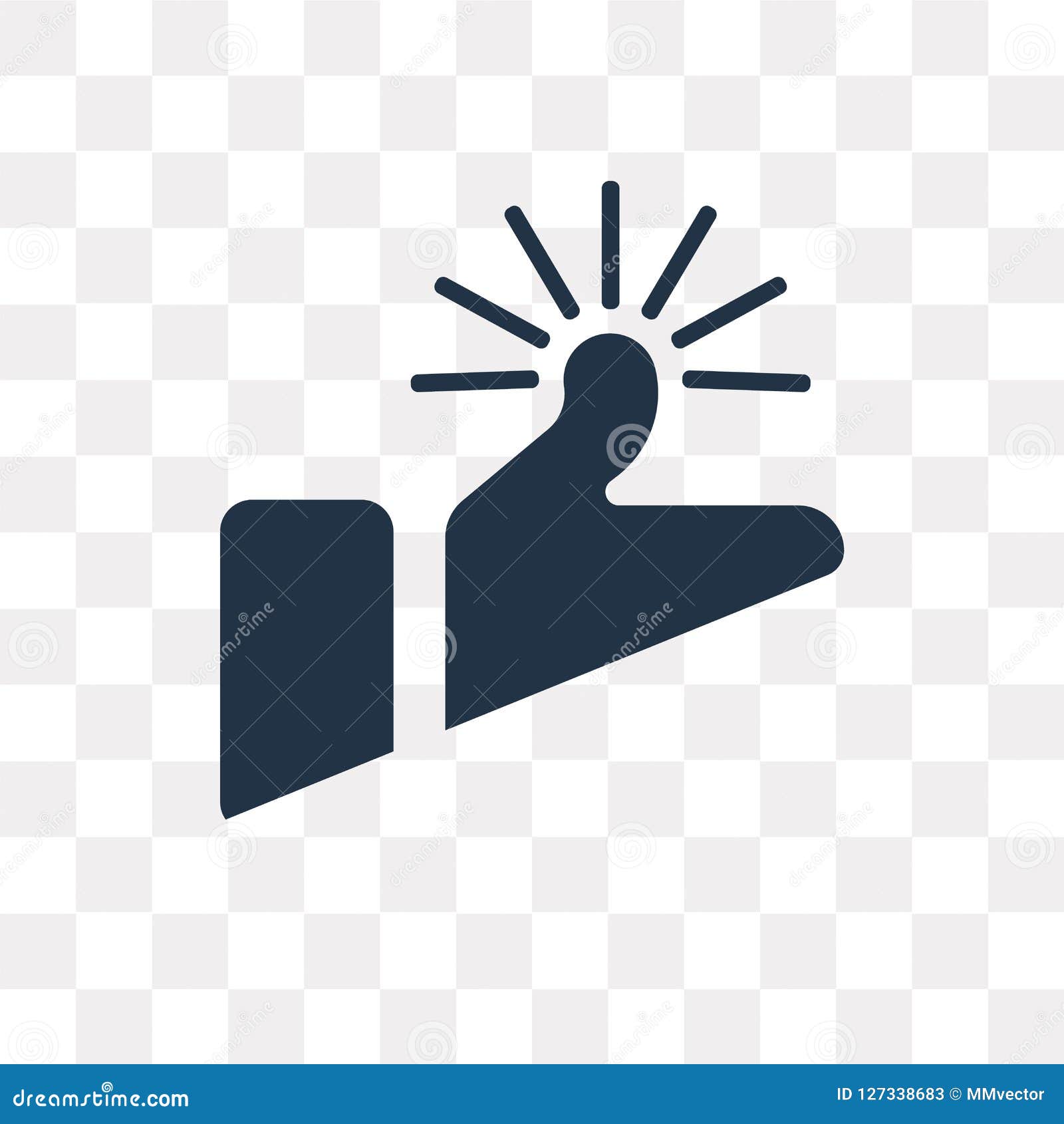 Like Vector Icon Isolated on Transparent Background, Like Trans Stock ...