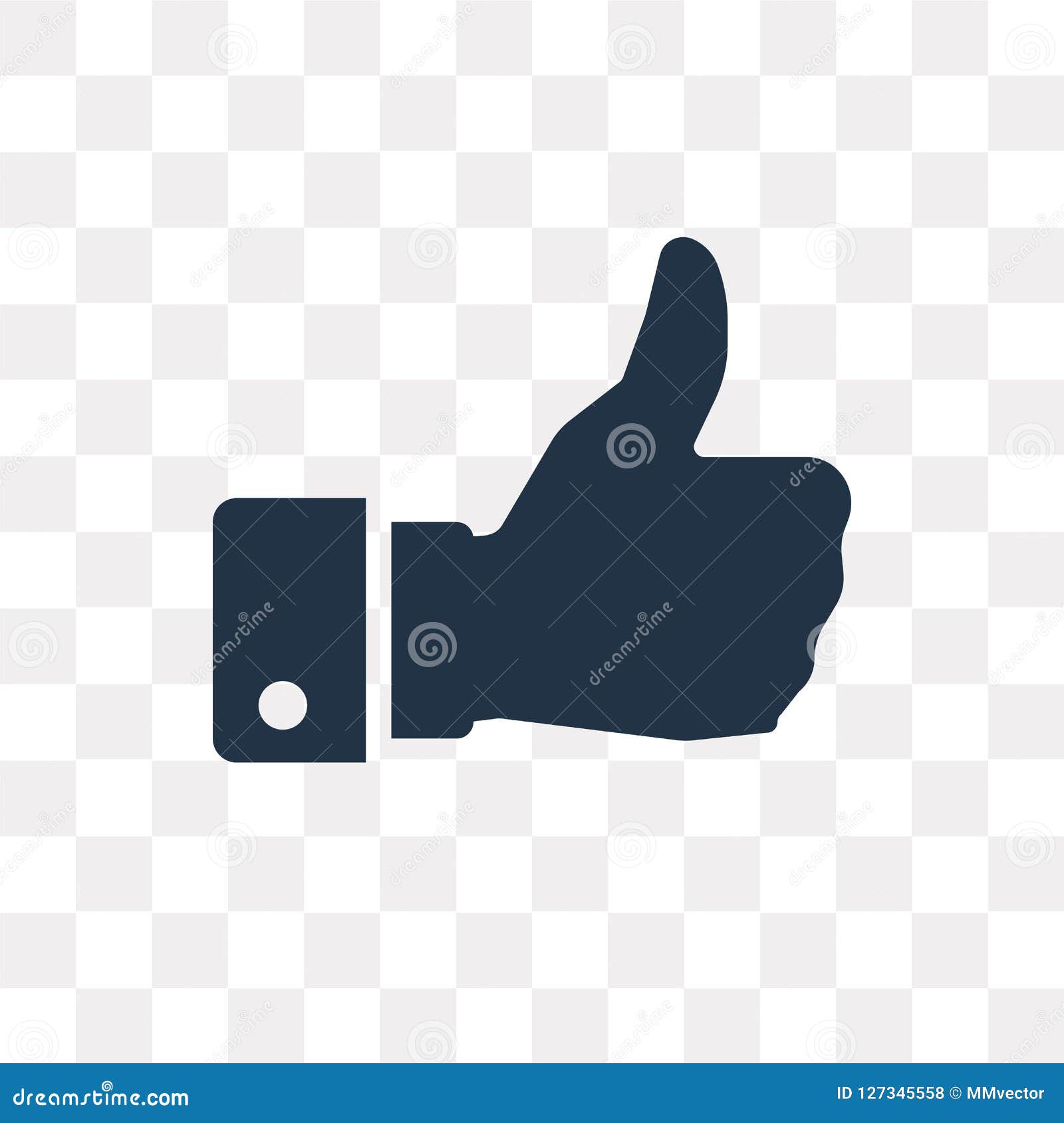 Like Vector Icon Isolated on Transparent Background, Like Trans Stock ...