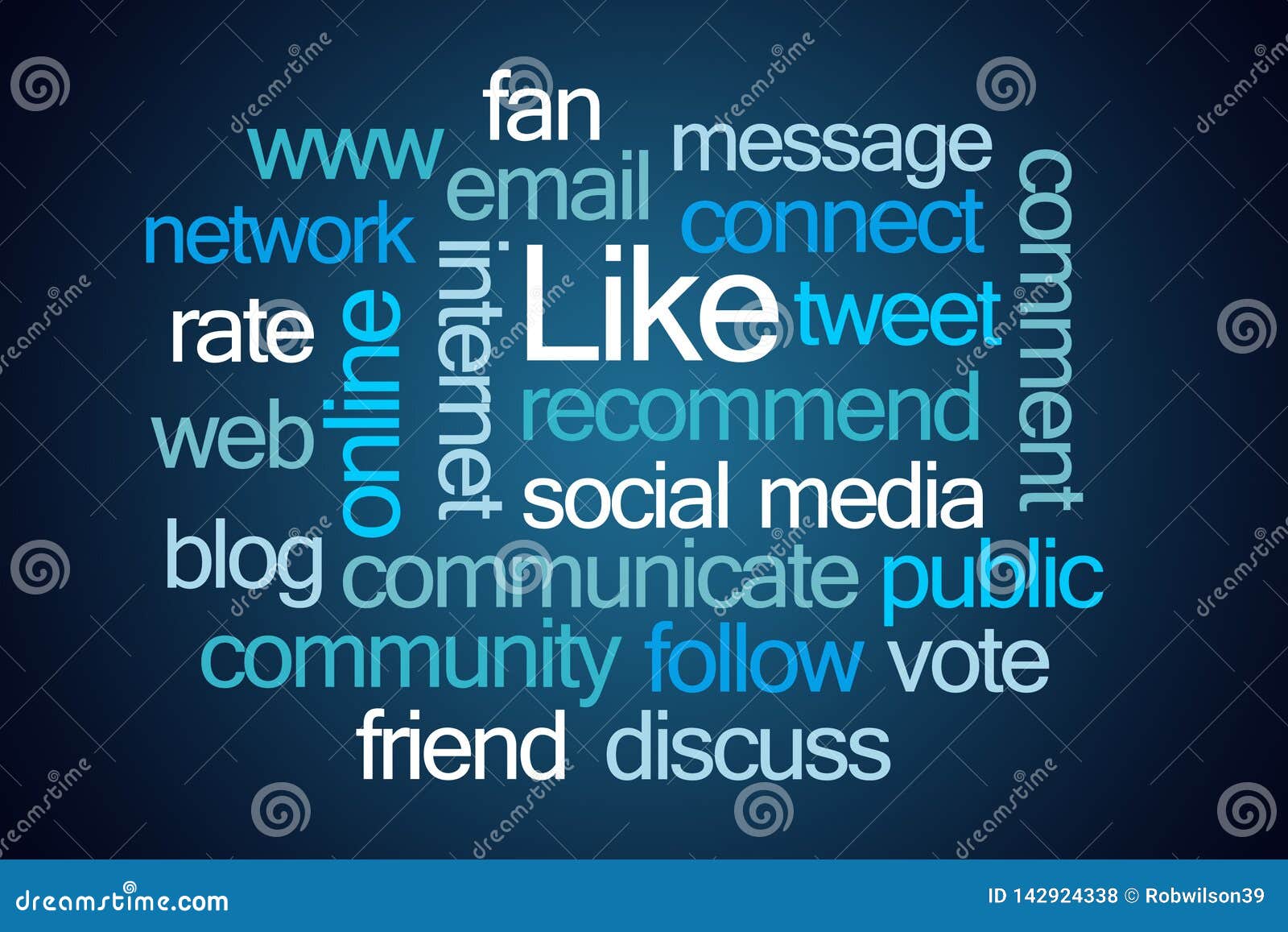 Like Word Cloud stock illustration. Illustration of network - 142924338