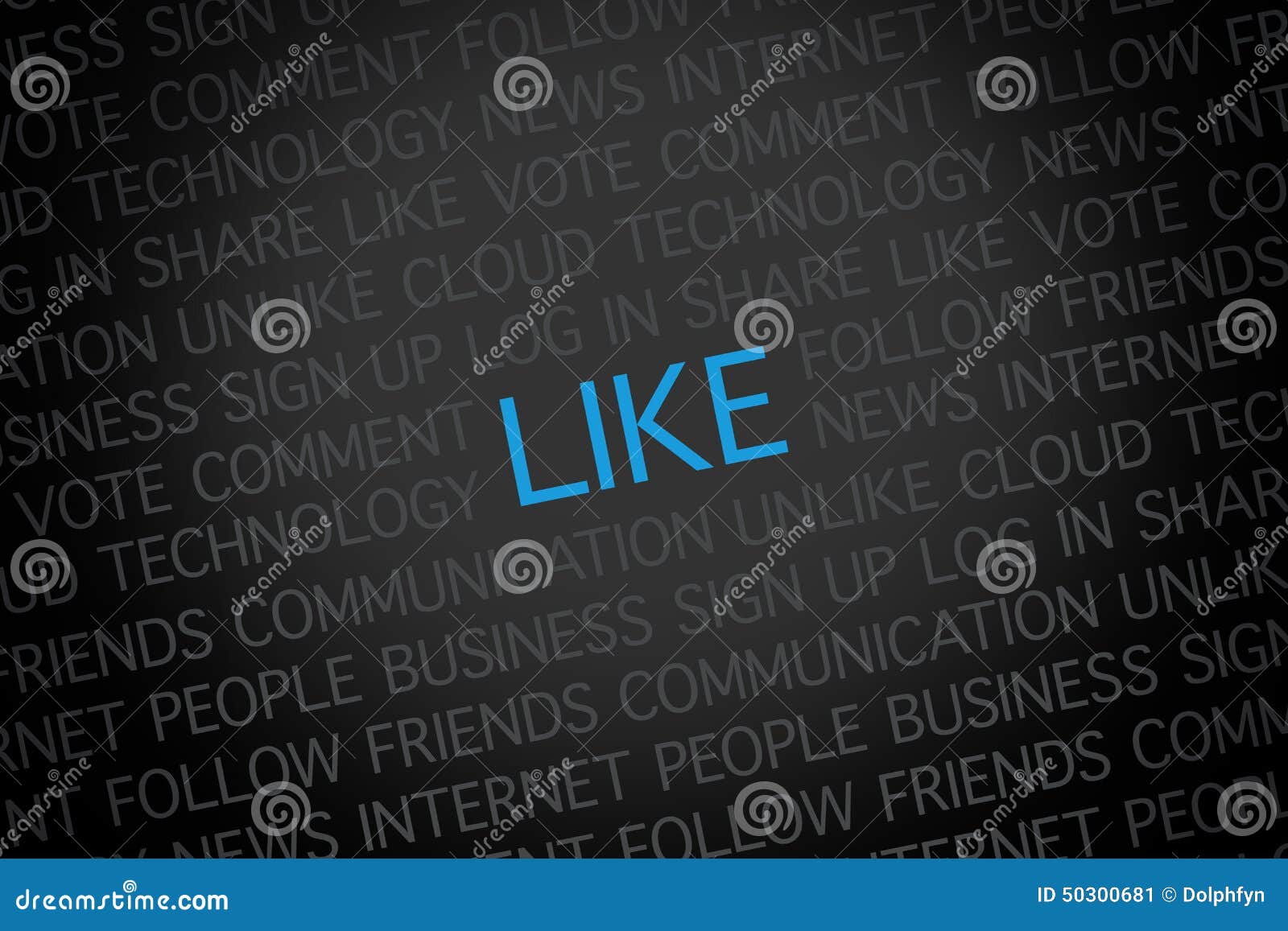 Like word cloud stock illustration. Illustration of communication ...
