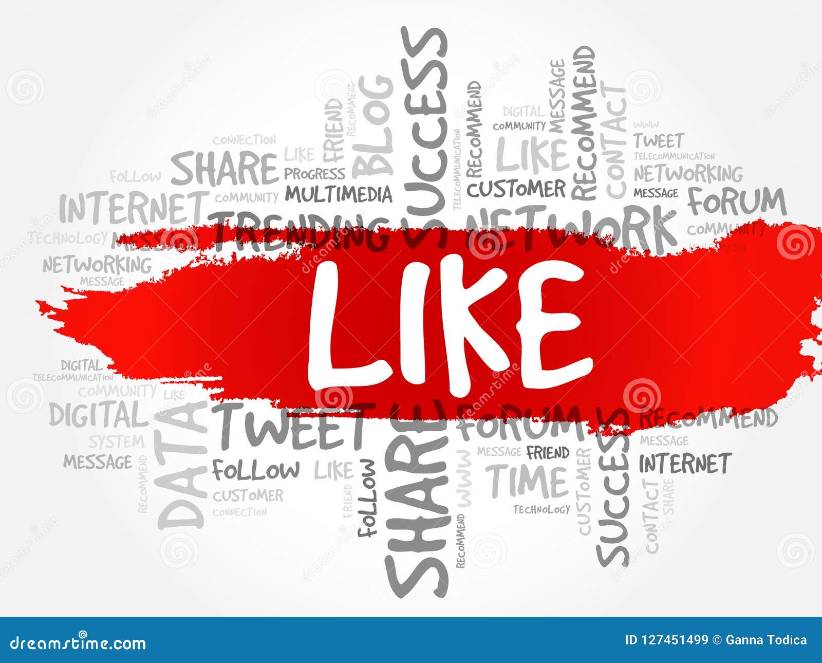 Like word cloud stock illustration. Illustration of concept - 127451499