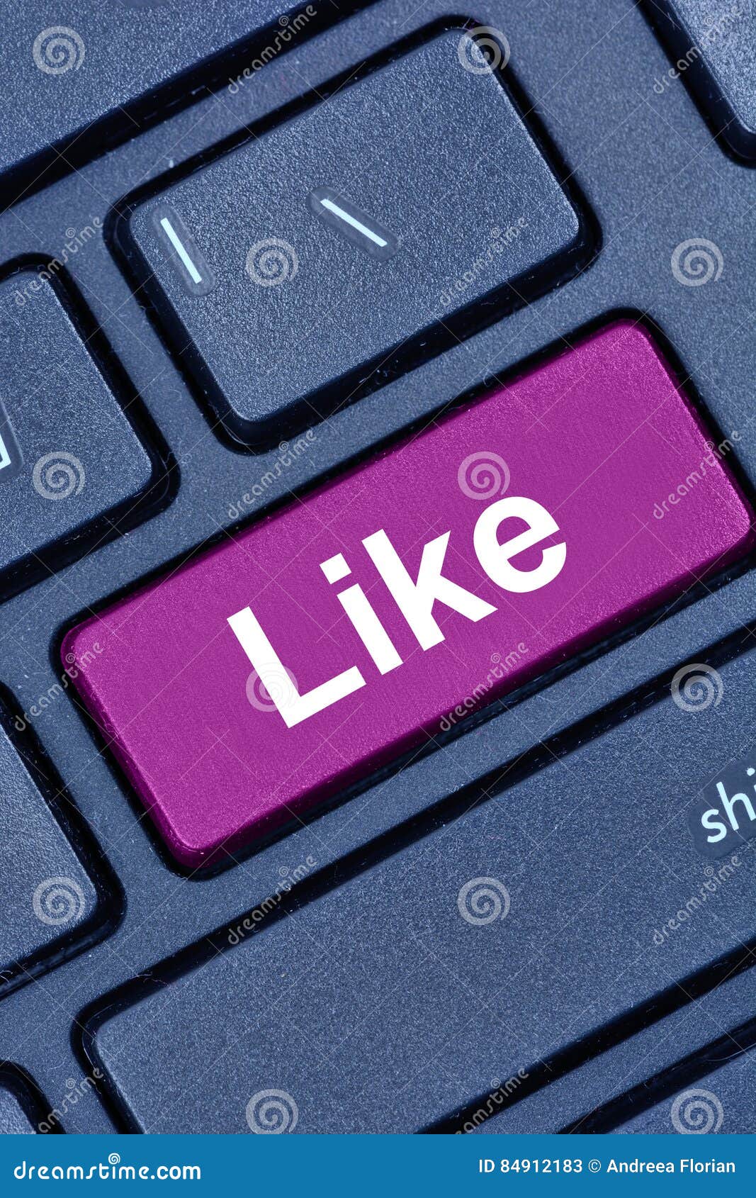 Like Word on Computer Keyboard Stock Image - Image of online, office ...