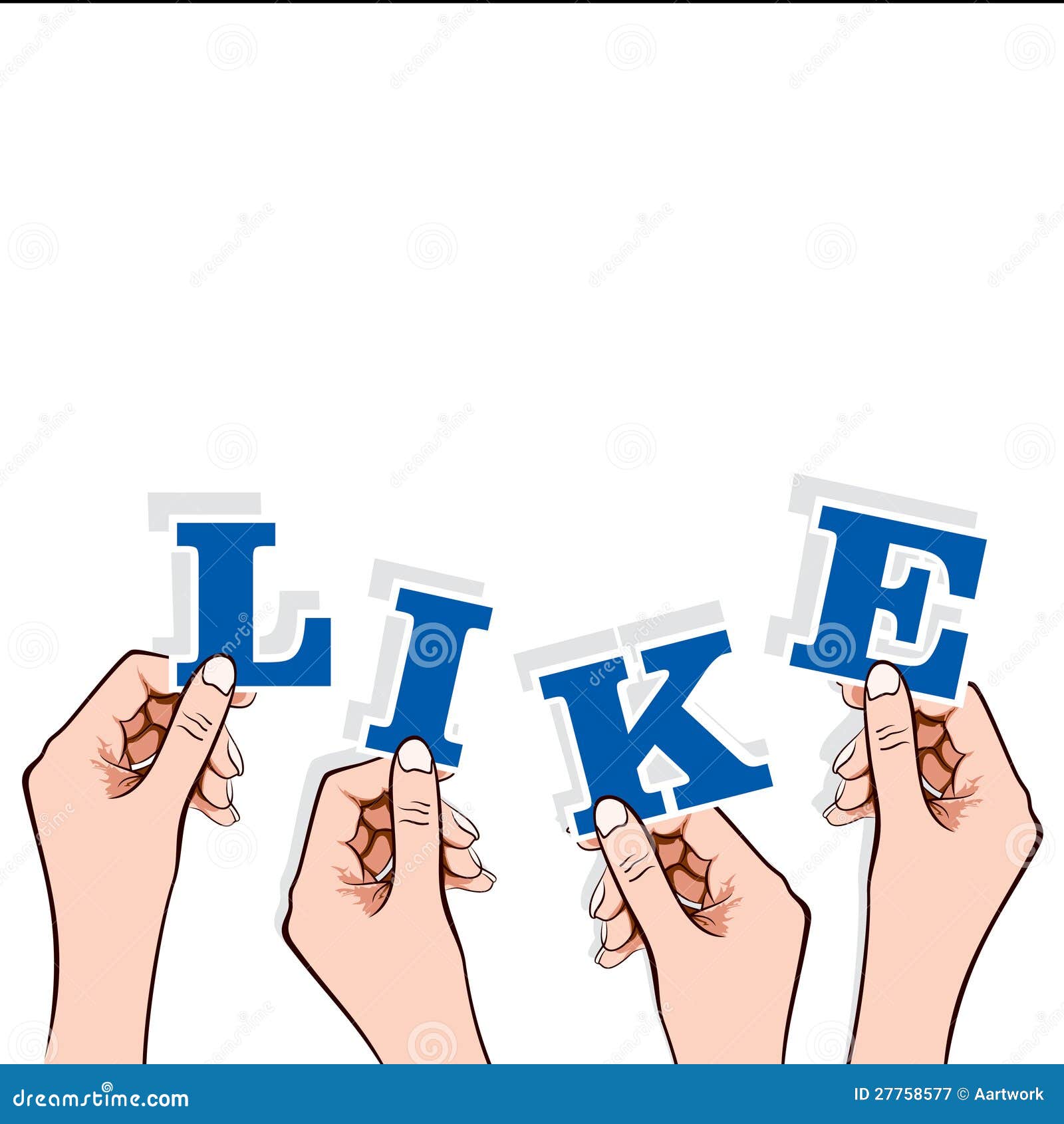 Like Word on Message Bubble Stock Vector - Illustration of click, good ...