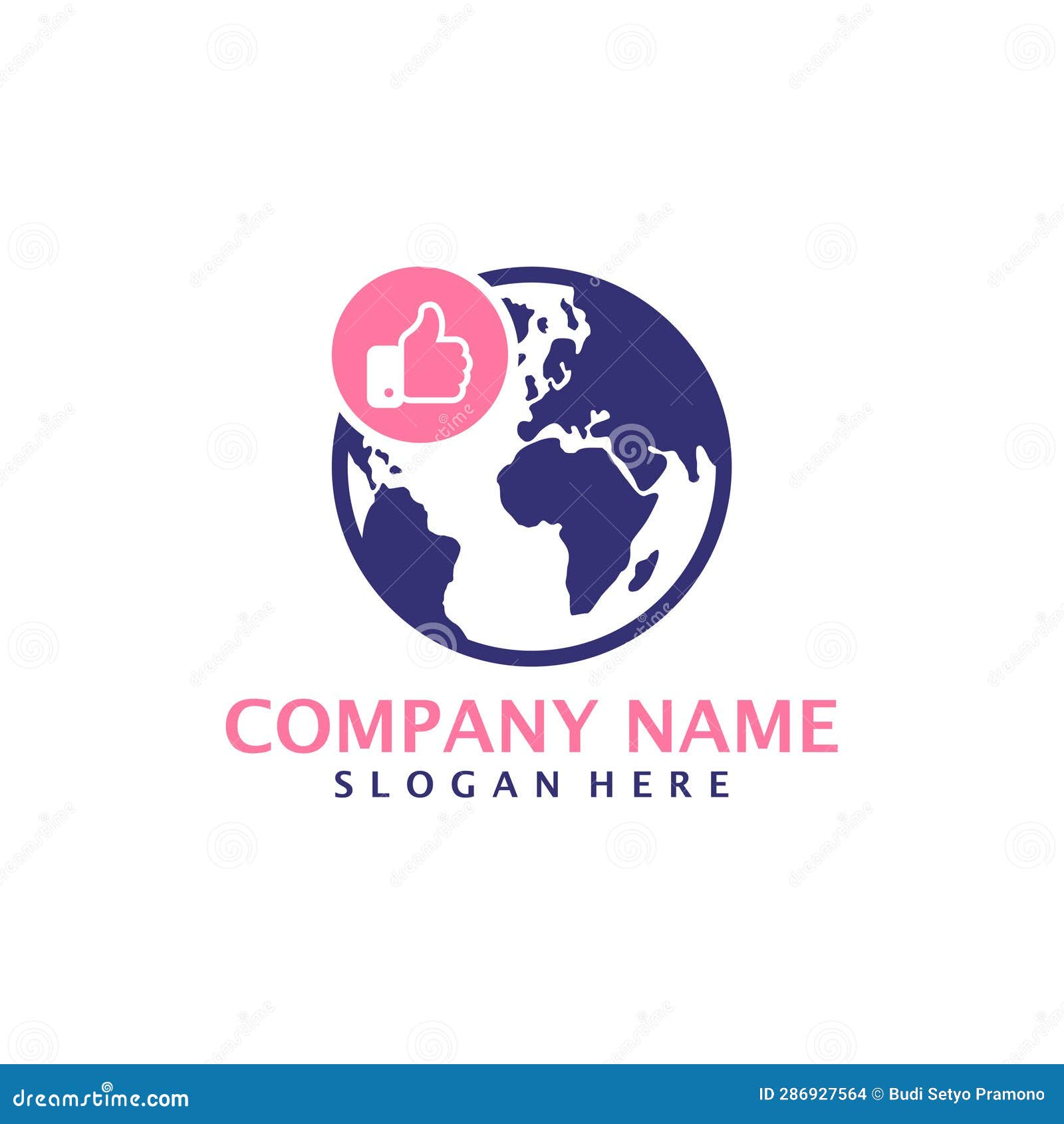 Like World Logo Design Vector. Good World Logo Design Template Concept ...