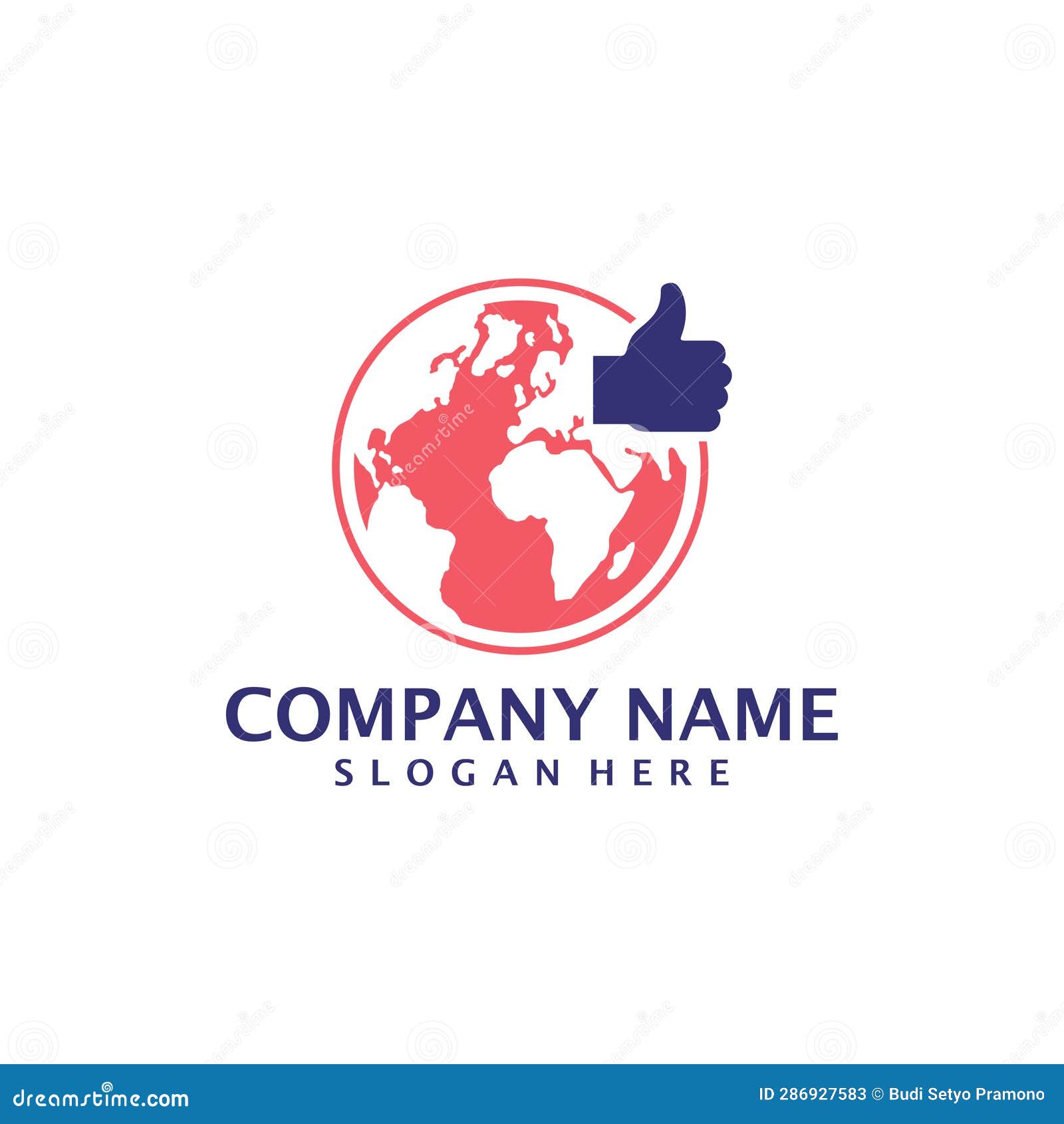 Like World Logo Design Vector. Good World Logo Design Template Concept ...