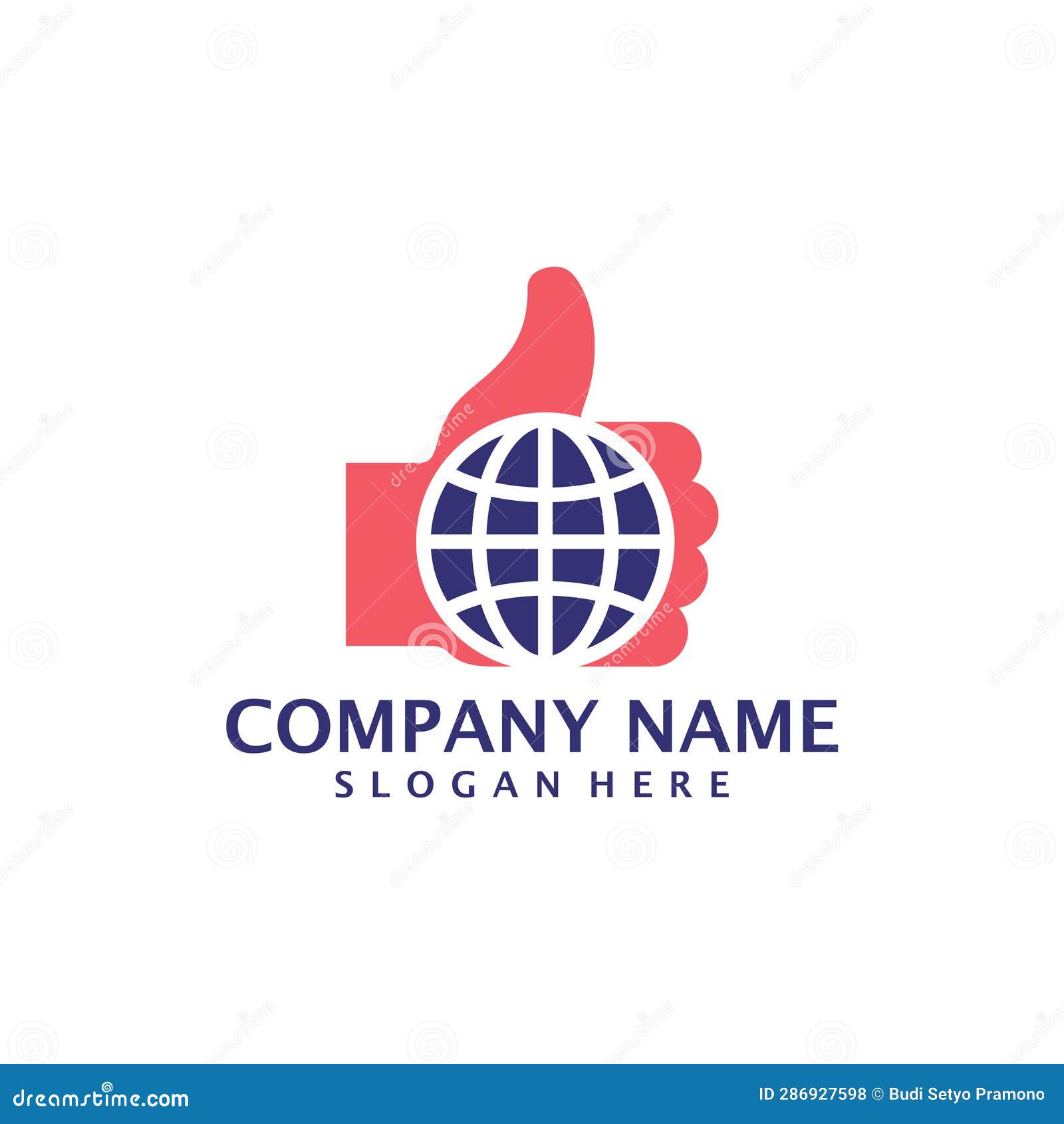 Like World Logo Design Vector. Good World Logo Design Template Concept ...