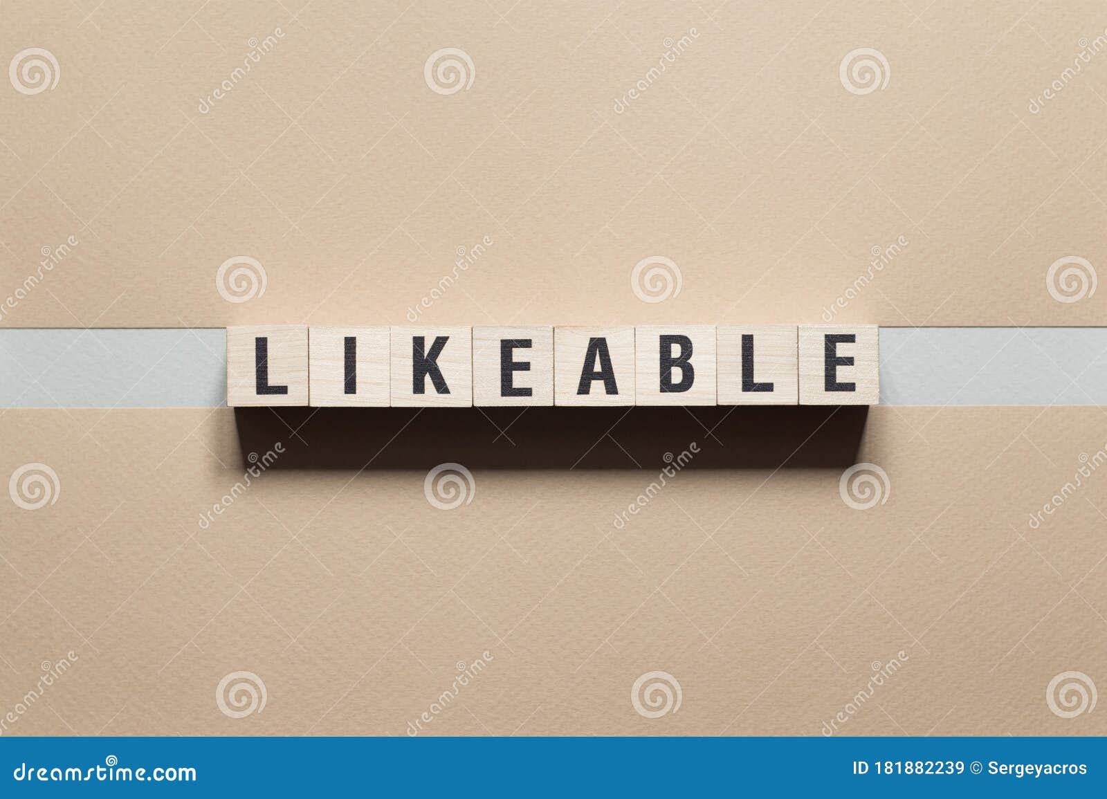 Likeable Word Concept on Cubes Stock Image - Image of husband, casual ...
