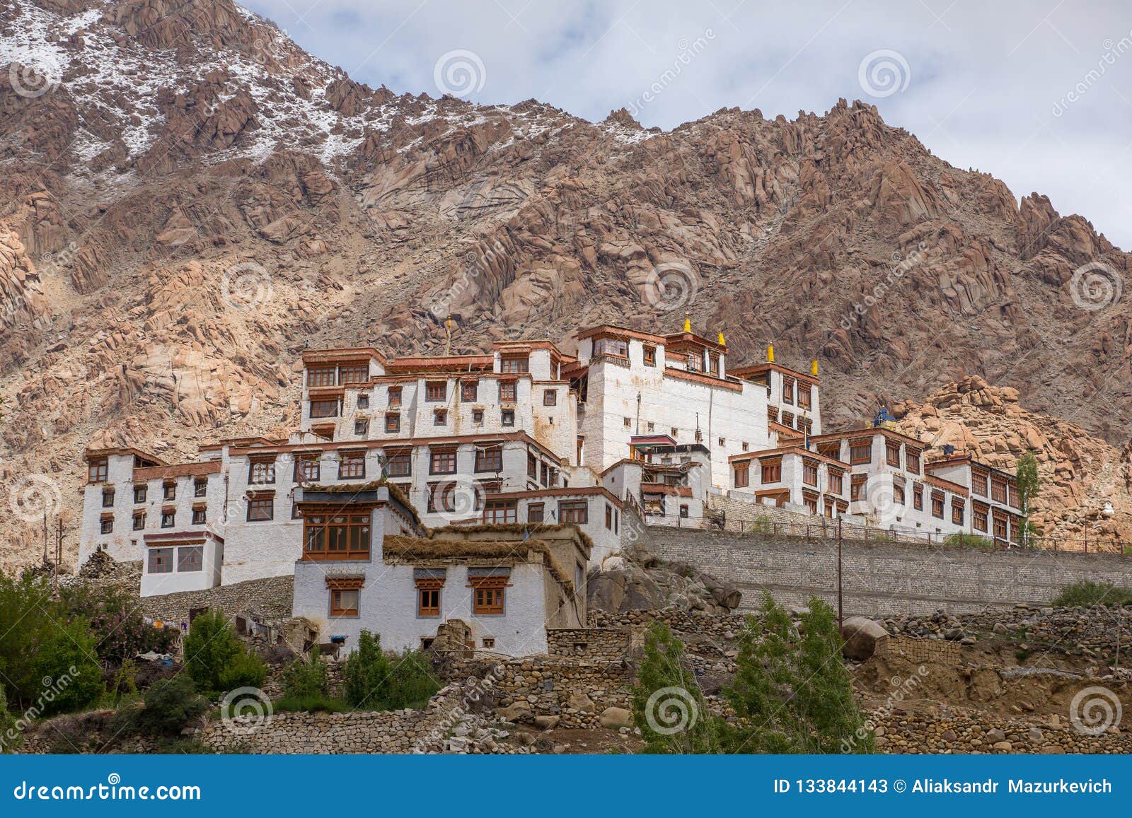 Likir monastery in Ladakh stock image. Image of ancient - 133844143